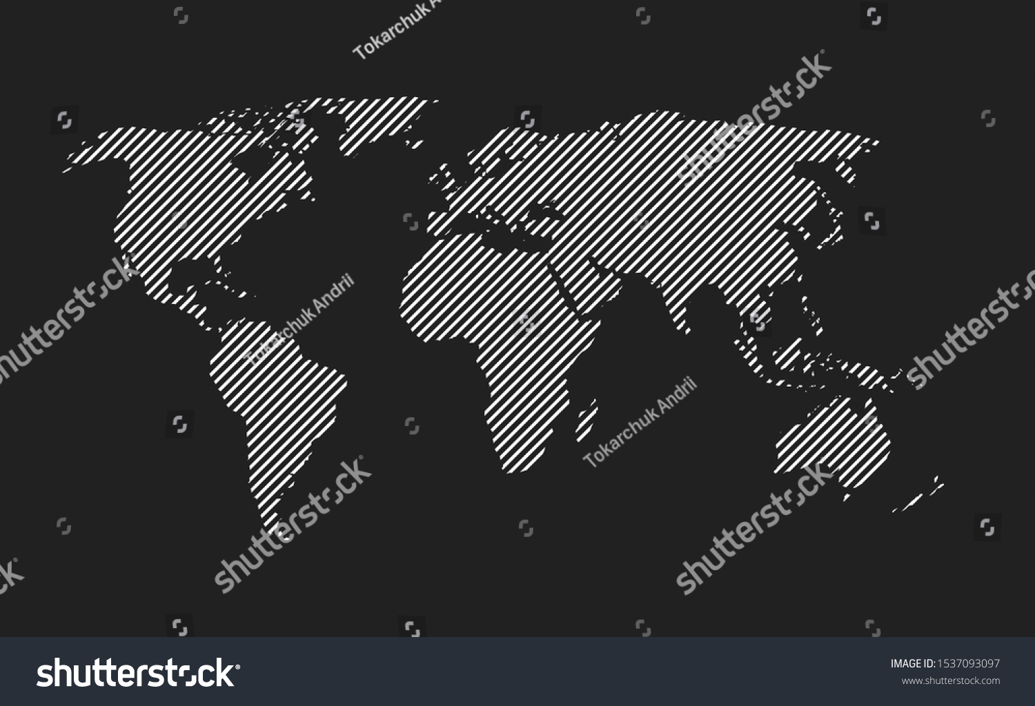 Colorful World Map Vector Isolated On Stock Vector (Royalty Free ...