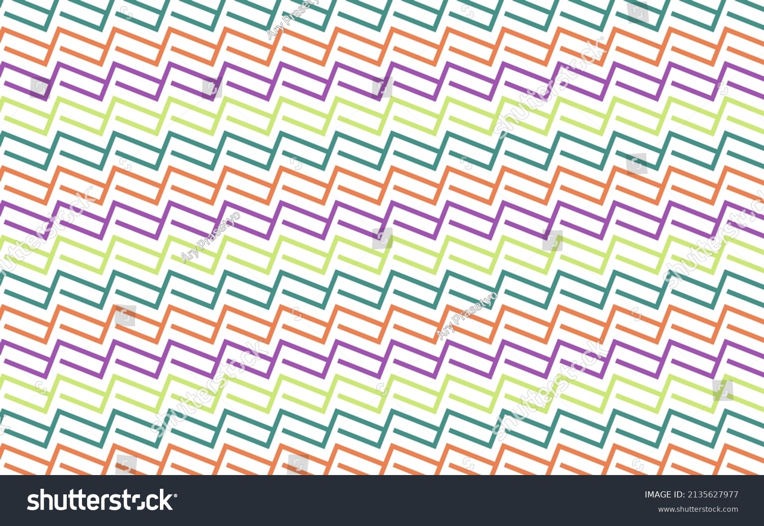 Colorful Zigzag Vector Pattern Background Suitable Stock Vector ...