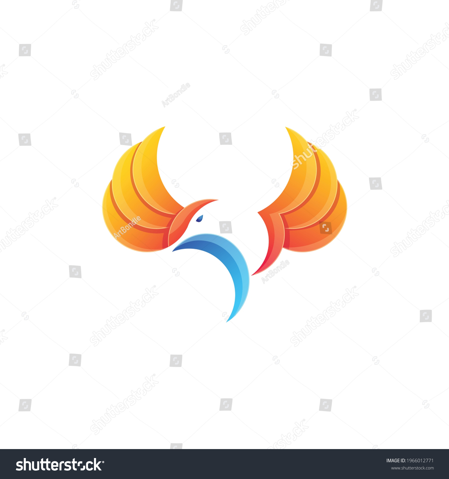 Colorfull Bird Logo Vector Design Template Stock Vector (Royalty Free ...