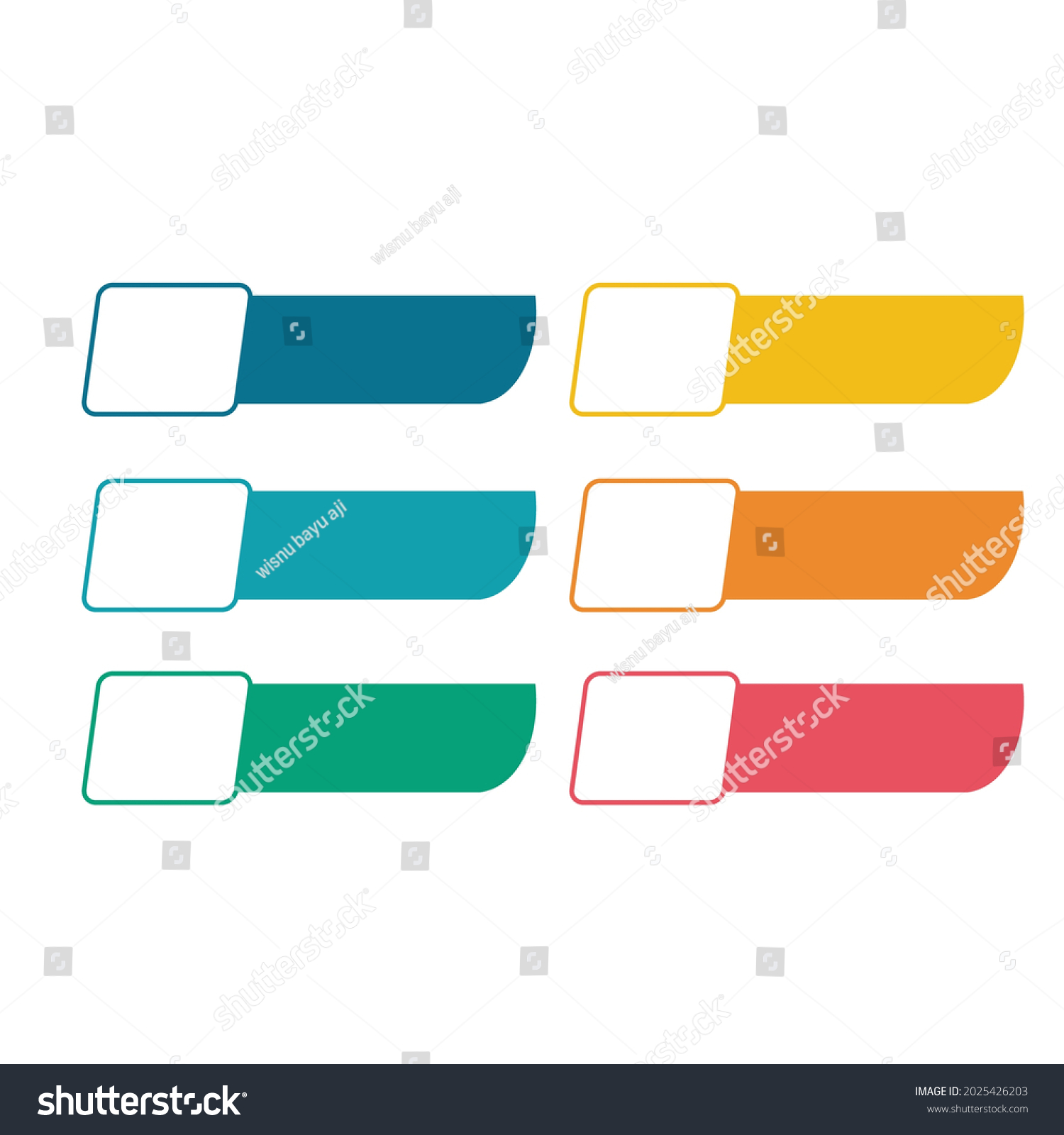 Colorfull Blank Label Template Set Vector Stock Vector (Royalty Free ...