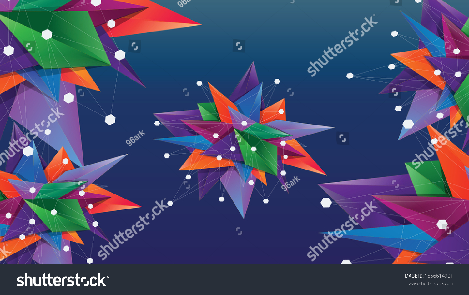 Colorfull Triangle Spark Abstract Background Stock Vector (Royalty Free ...