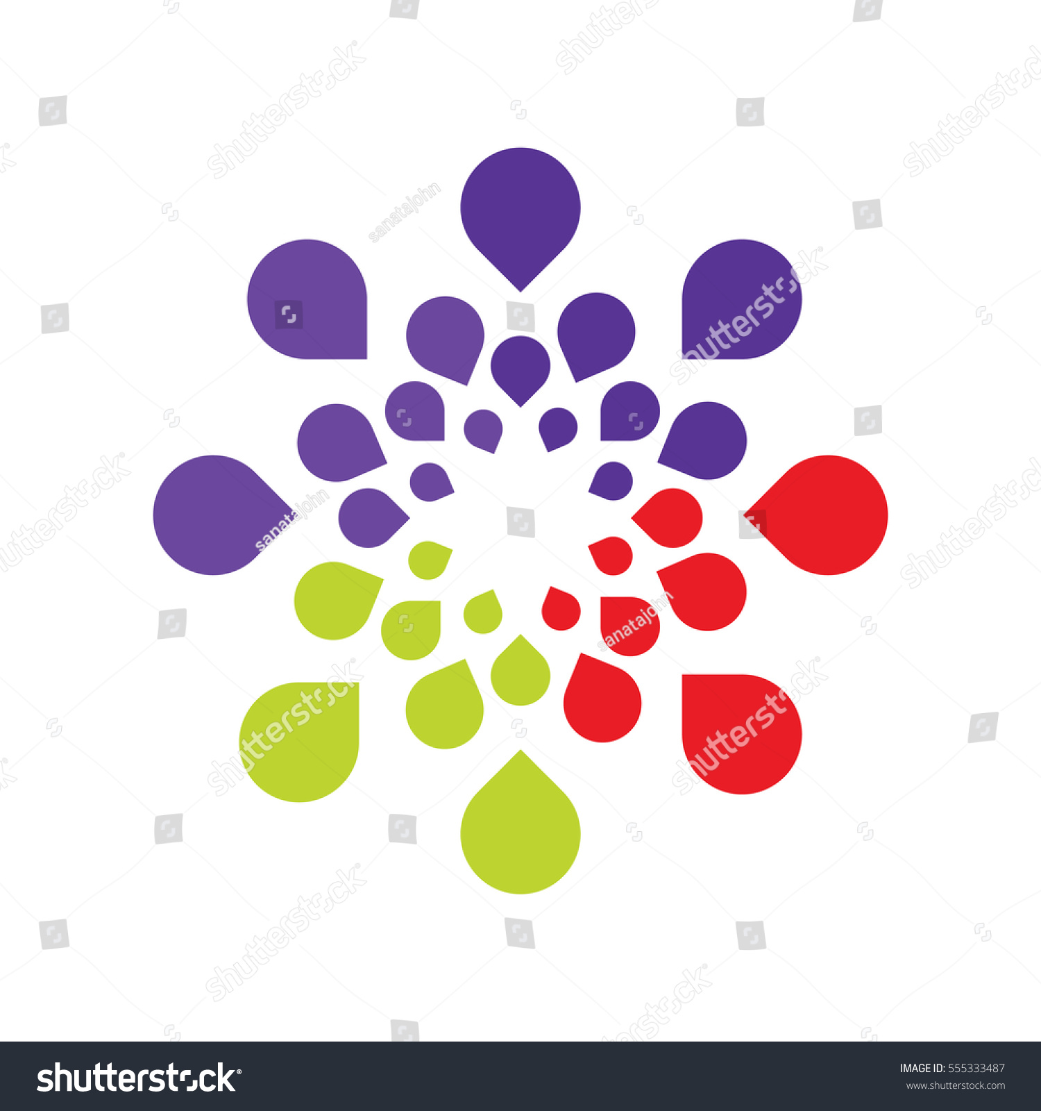 Colorfull Vector Logo Icon Element Stock Vector (Royalty Free ...