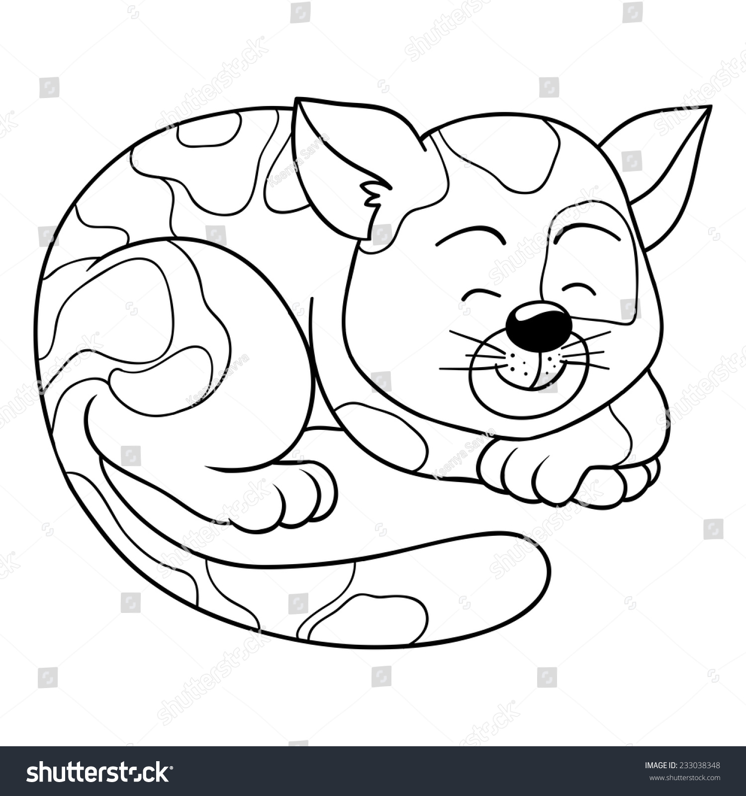 Coloring Book Cat: Vector có sẵn (miễn phí bản quyền) 233038348 ...