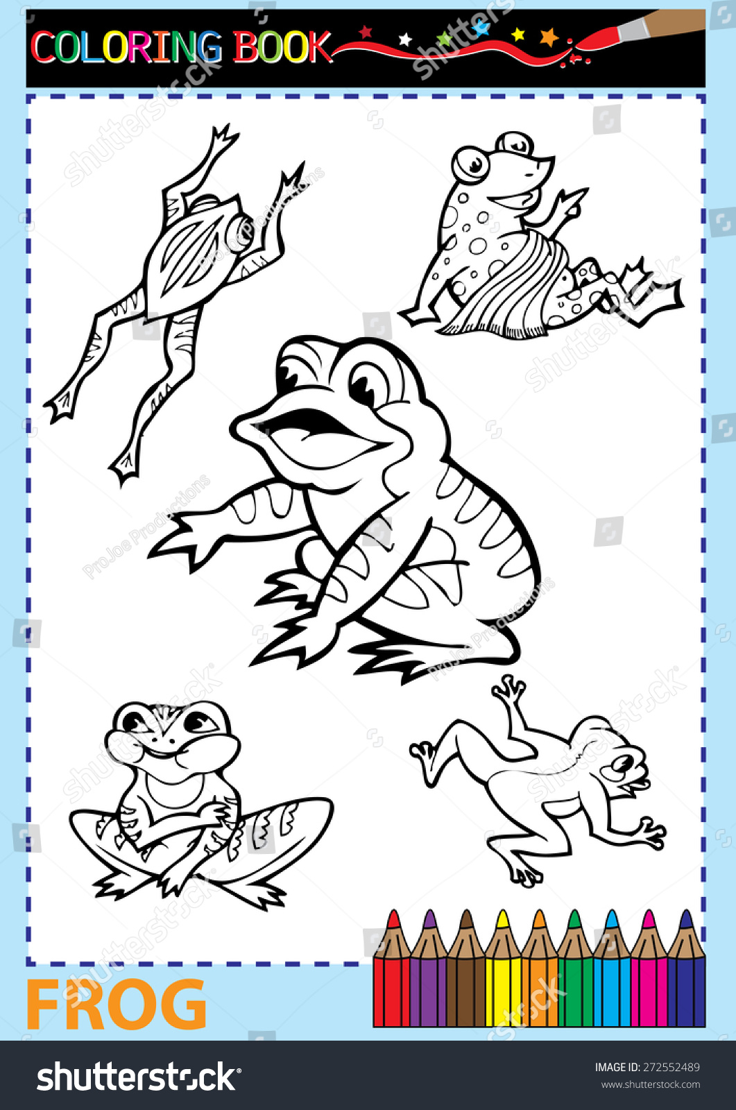 Coloring Book Pages Vector Illustration Stock Vector (Royalty Free ...
