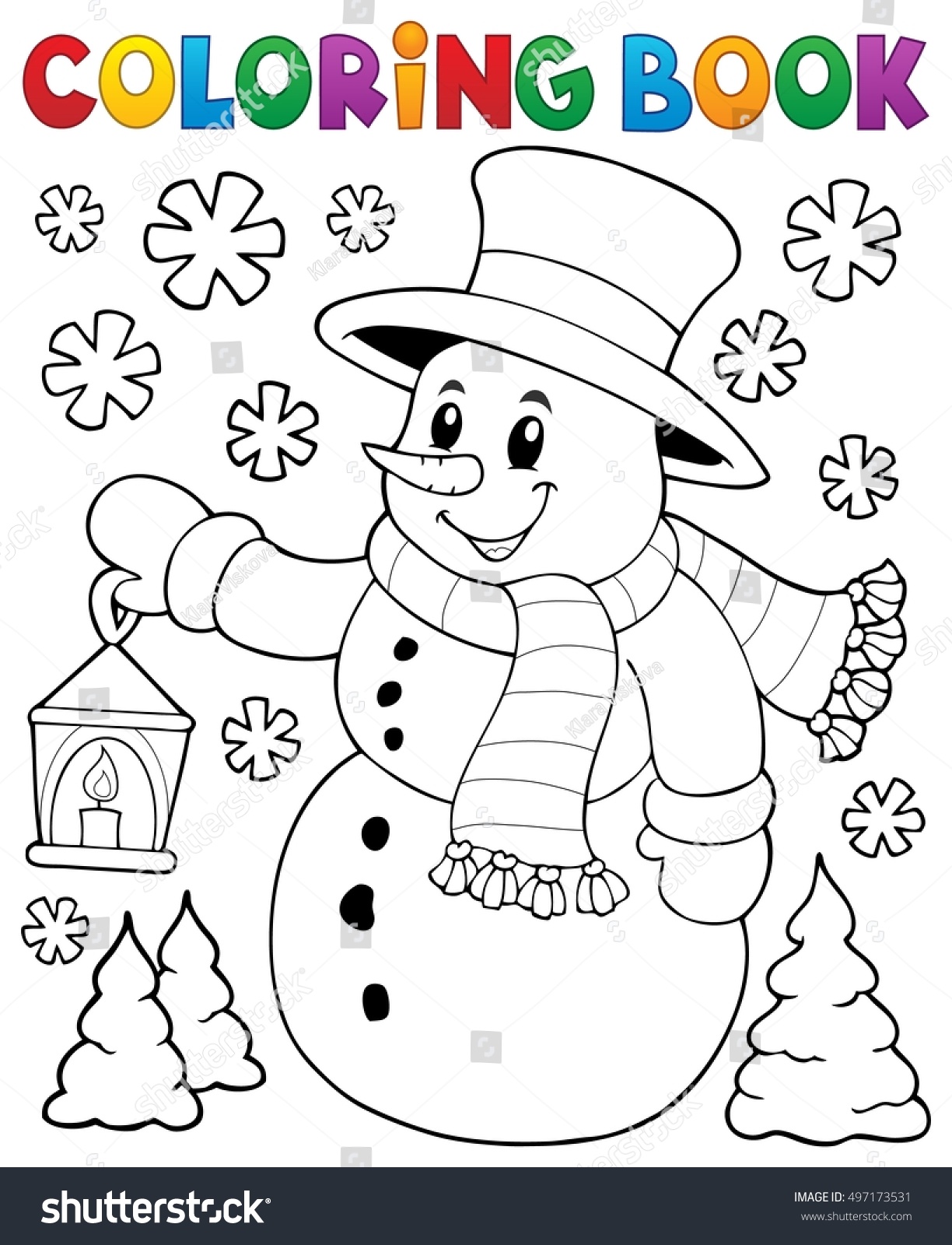 4,737 Snowmen coloring book Images, Stock Photos & Vectors | Shutterstock