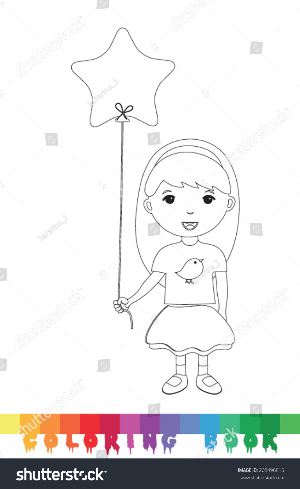 Coloring Book Vector Illustration Stock Vector (Royalty Free) 208496815 ...
