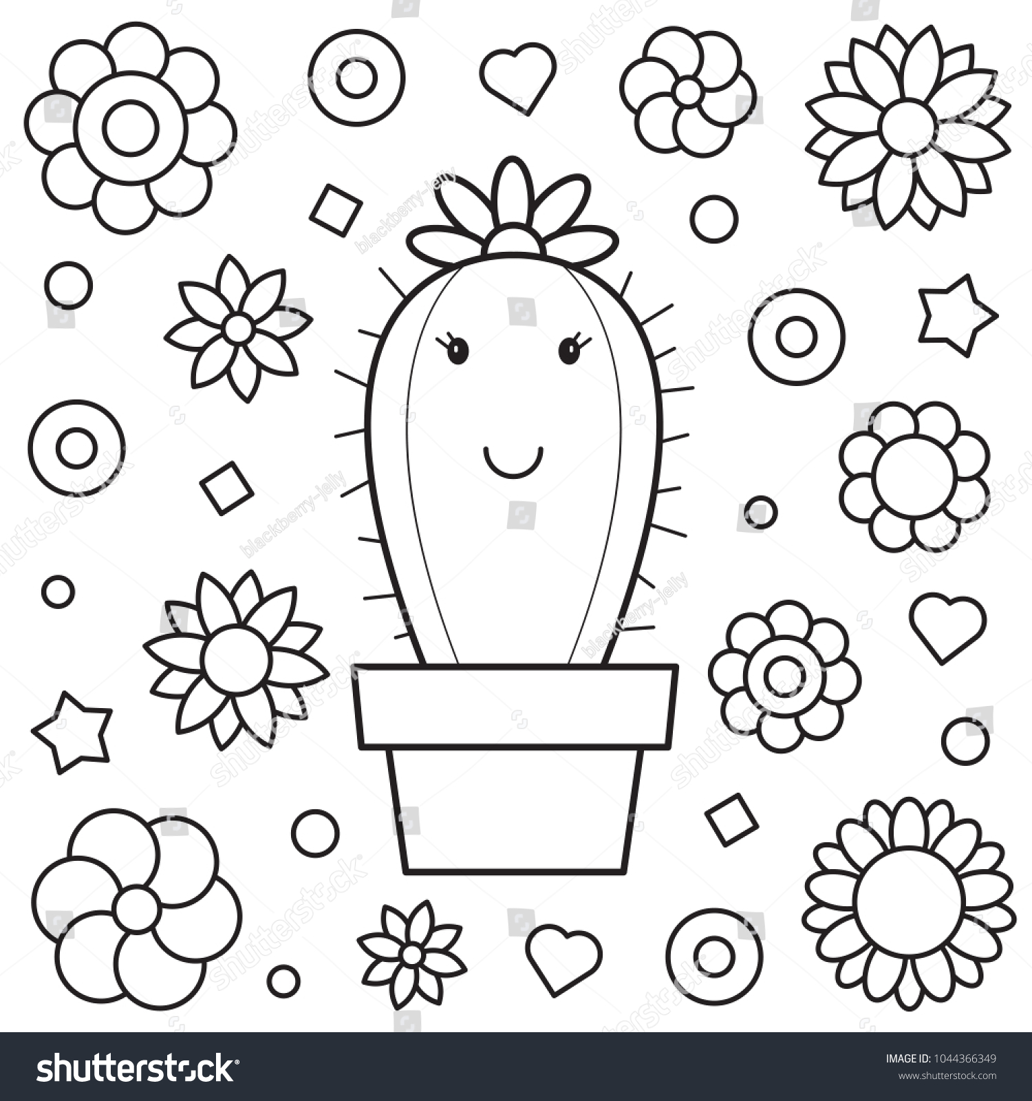 Coloring Page Vector Illustration Stock Vector (Royalty Free ...