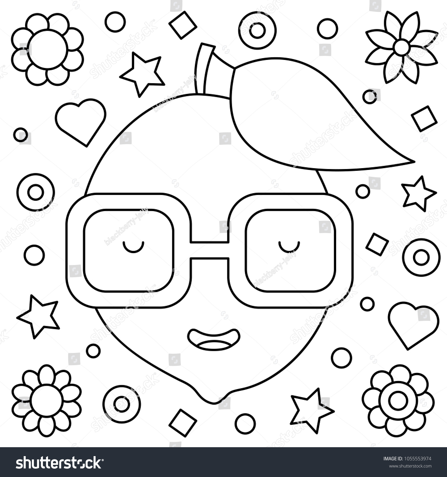 Coloring Page Vector Illustration Stock Vector (Royalty Free ...