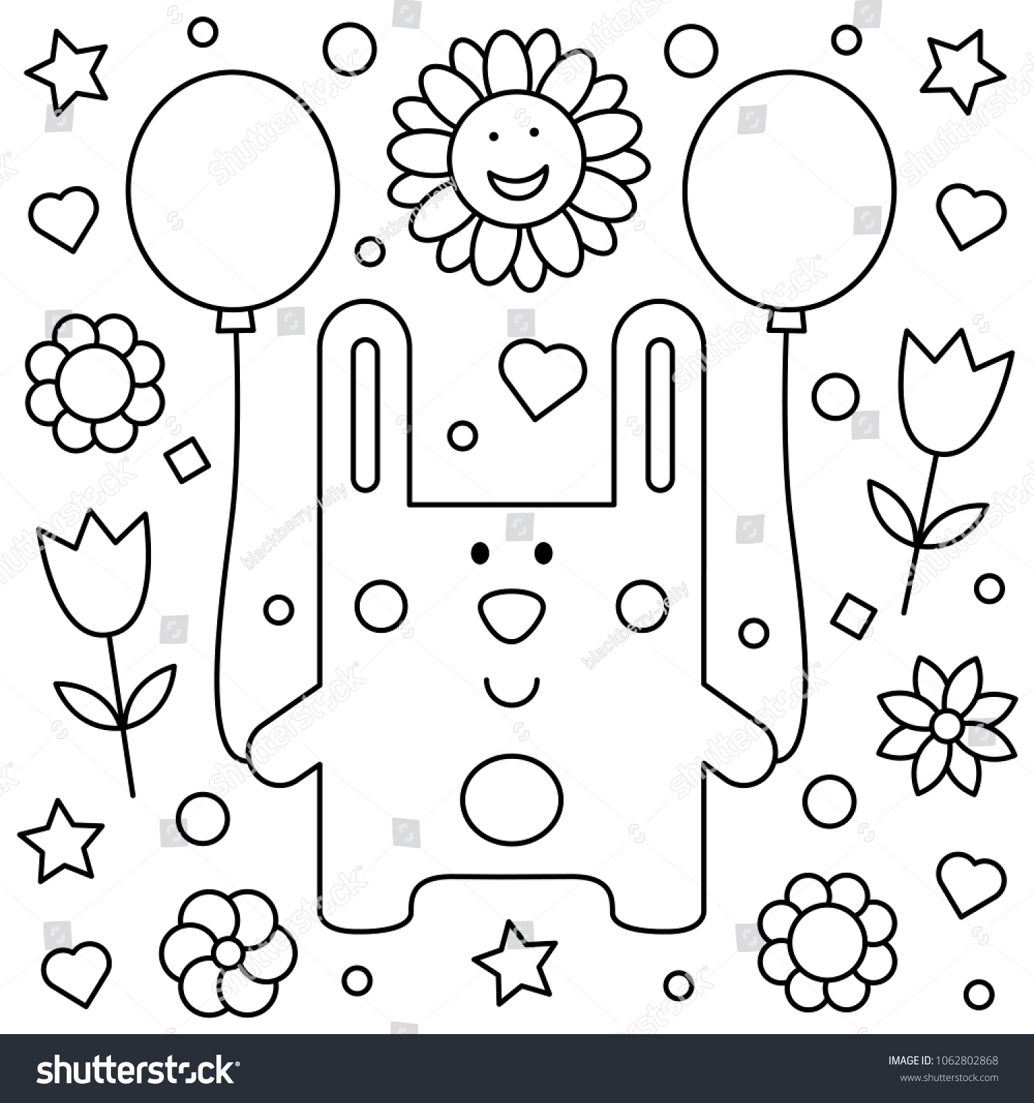 Coloring Page Vector Illustration Stock Vector (Royalty Free ...