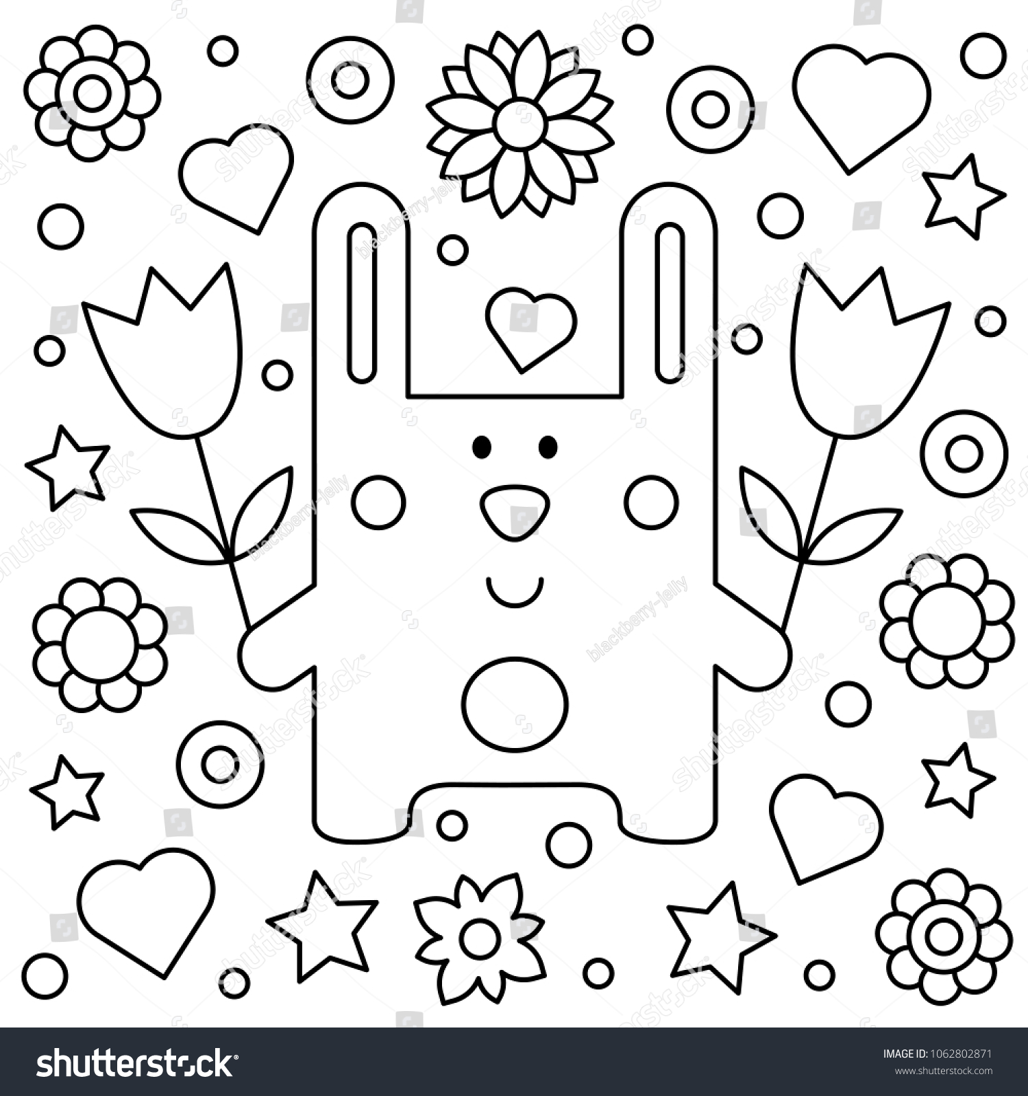 Coloring Page Vector Illustration Stock Vector (Royalty Free ...