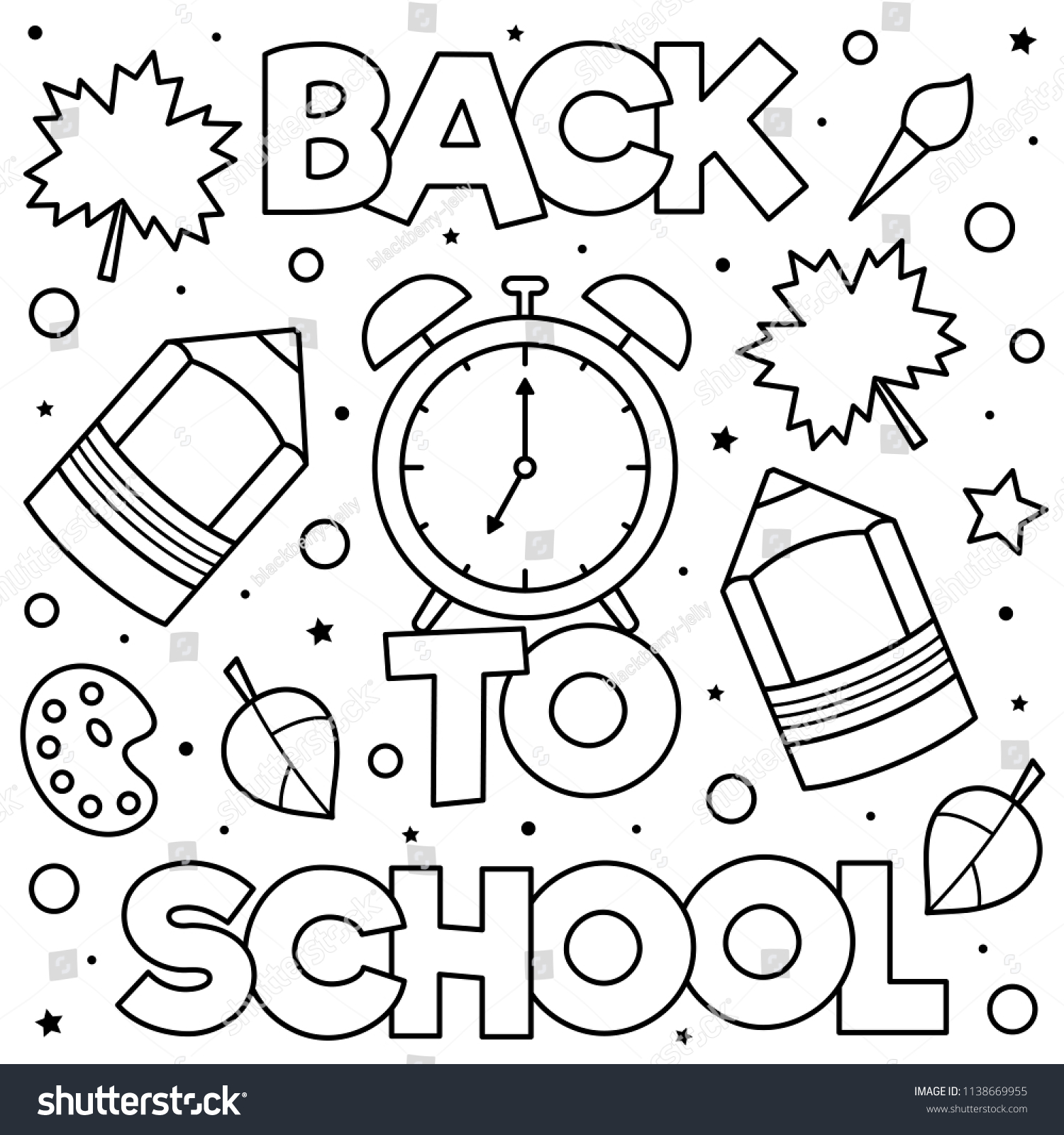 Coloring Page Vector Illustration: vetor stock (livre de direitos ...
