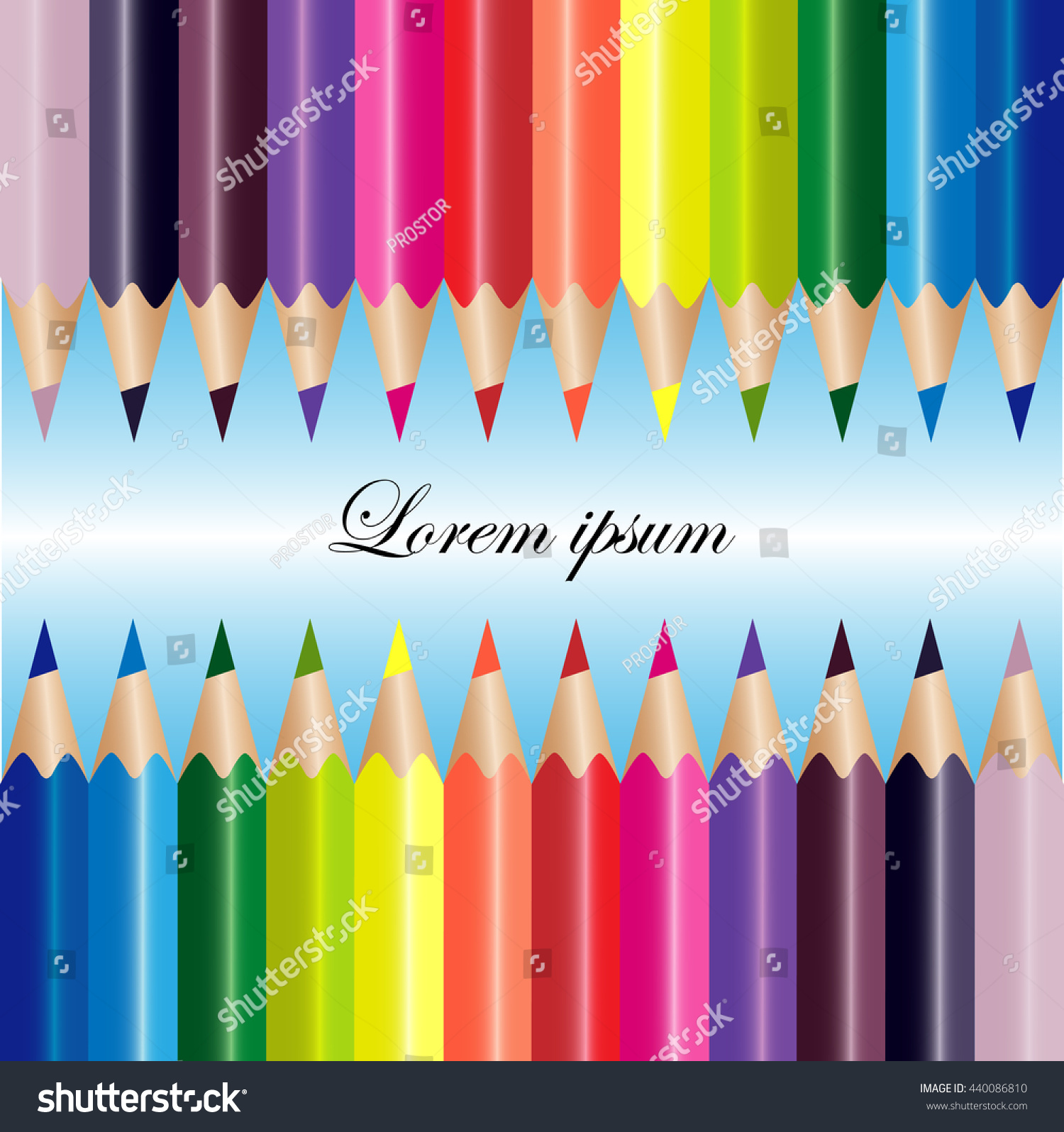 Coloring Pencils Vector Stock Vector (Royalty Free) 440086810 ...