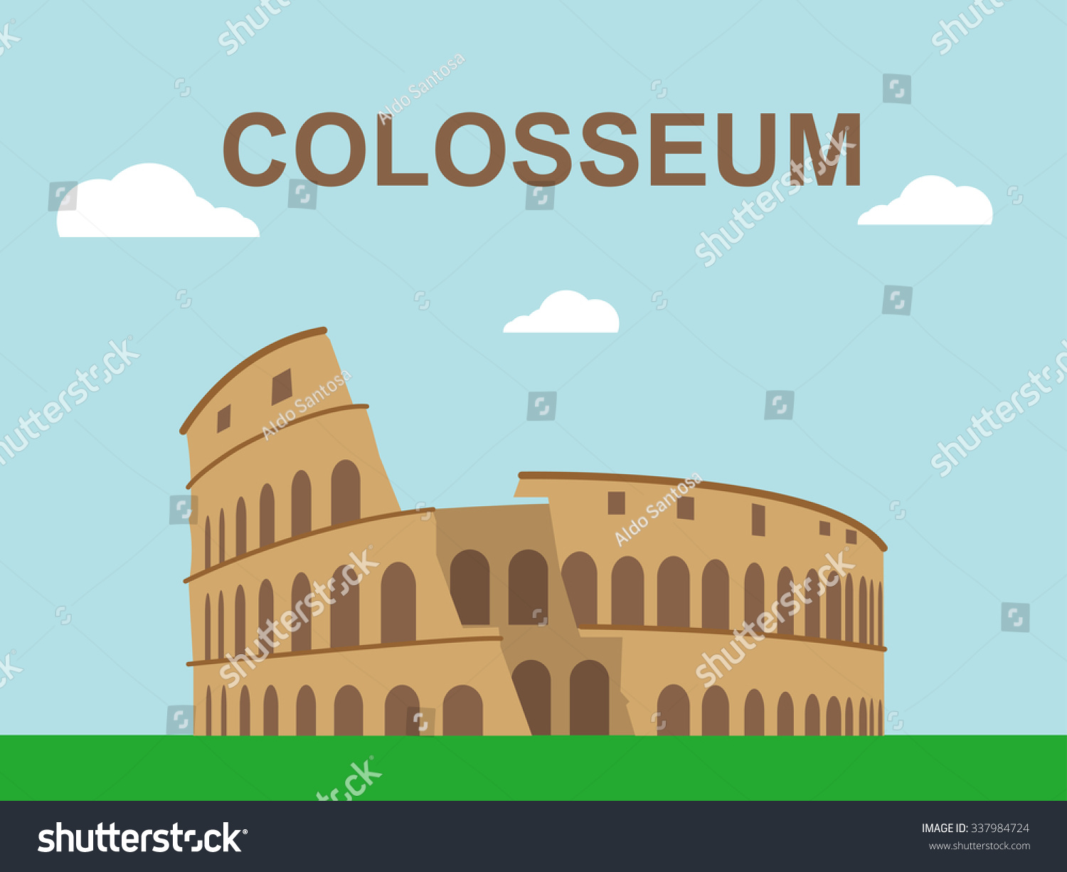Colosseum Illustration Vectores En Stock 337984724 - Shutterstock