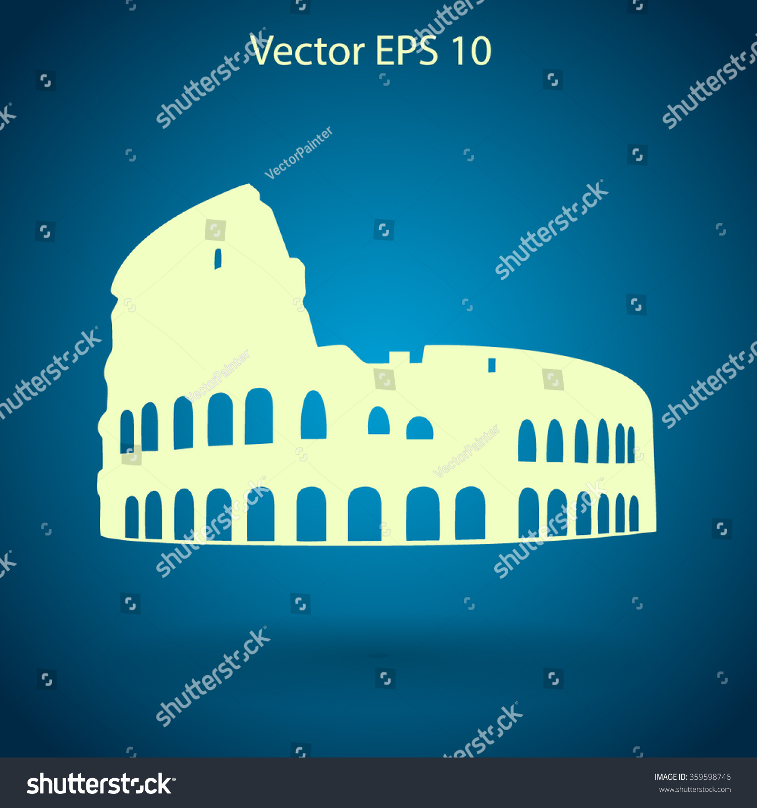 Colosseum Vector Illustration: vector de stock (libre de regalías ...