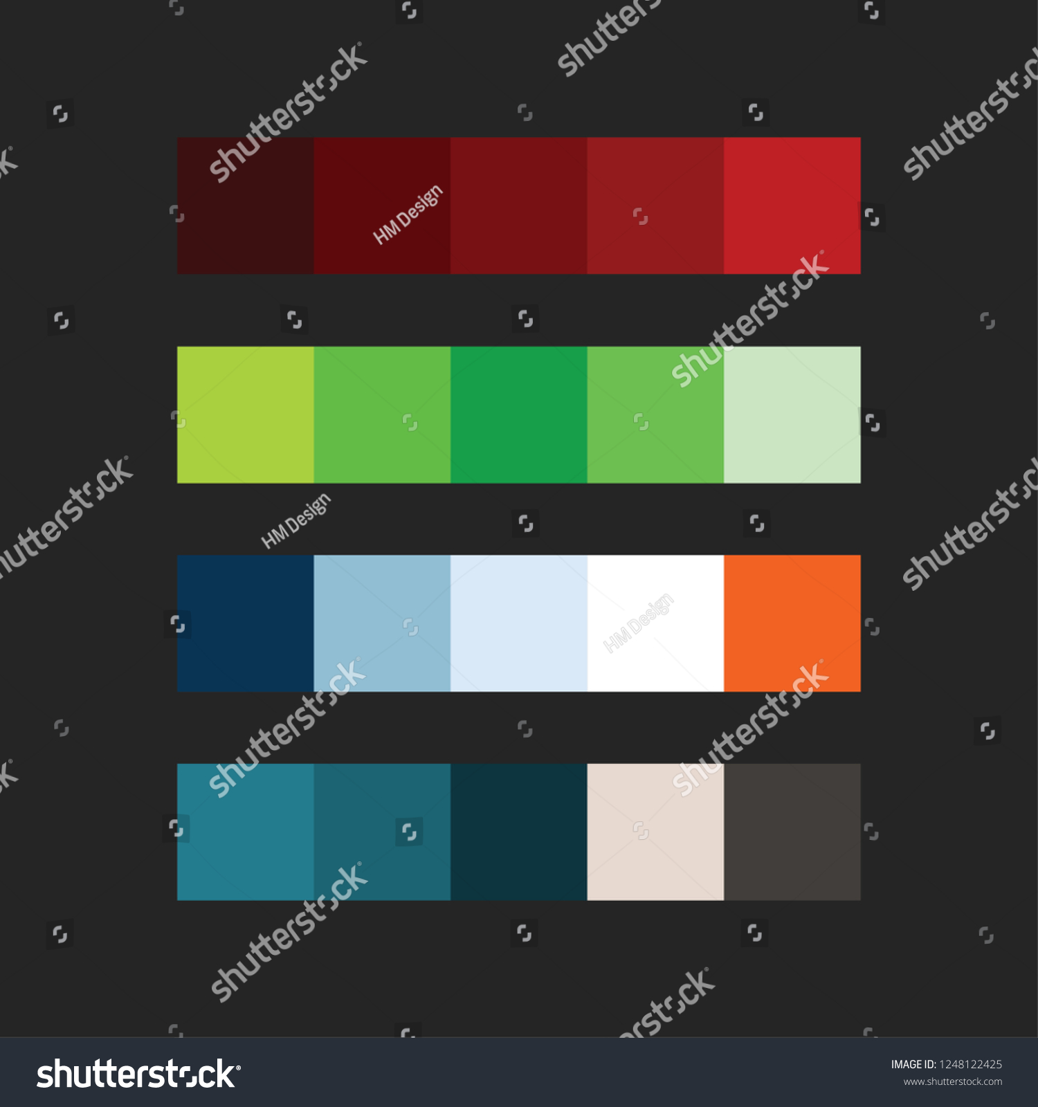 Colour Palette Vector Illustration Stock Vector (Royalty Free ...