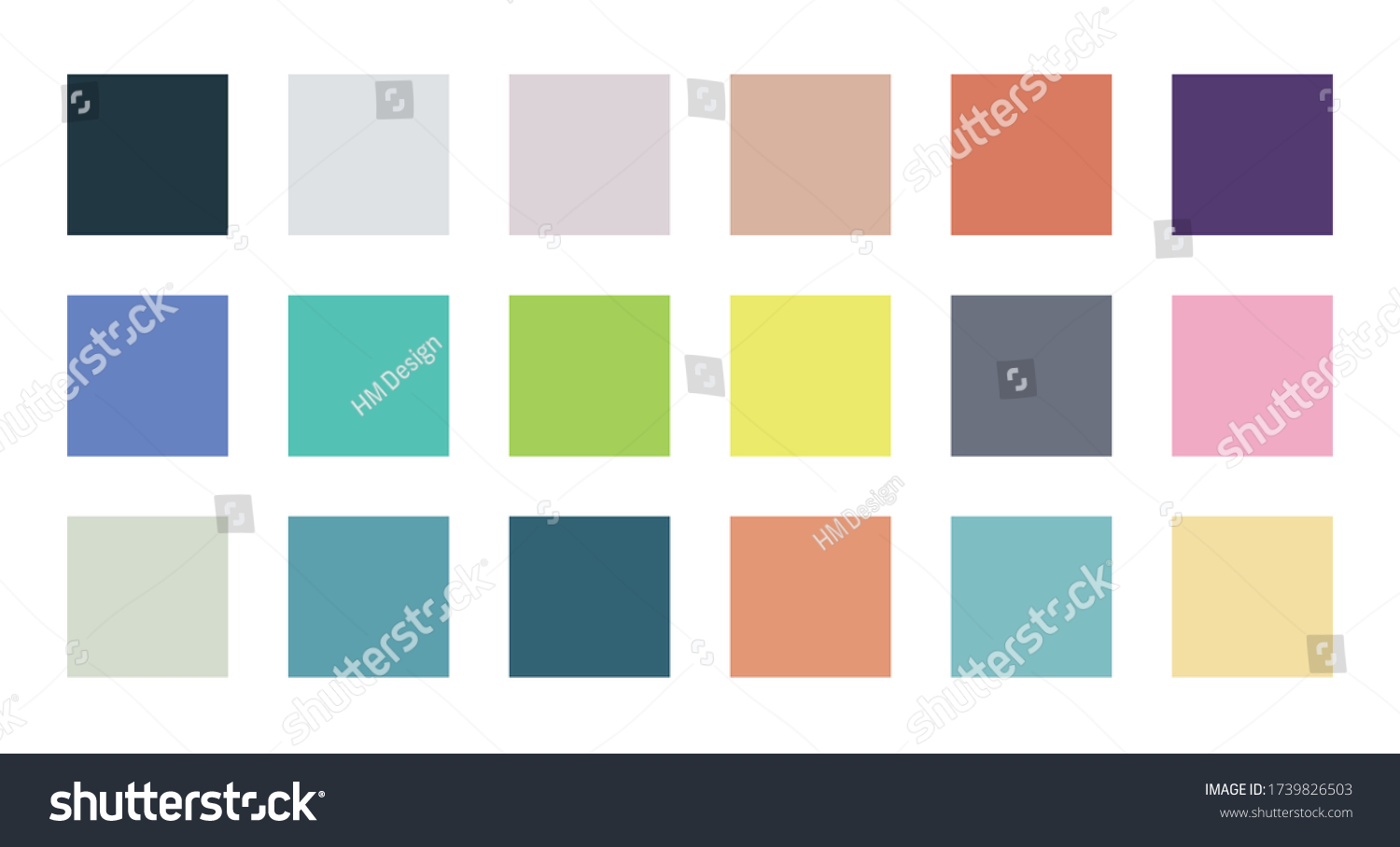Colour Set Palette Vector Illustration Stock Vector (Royalty Free ...