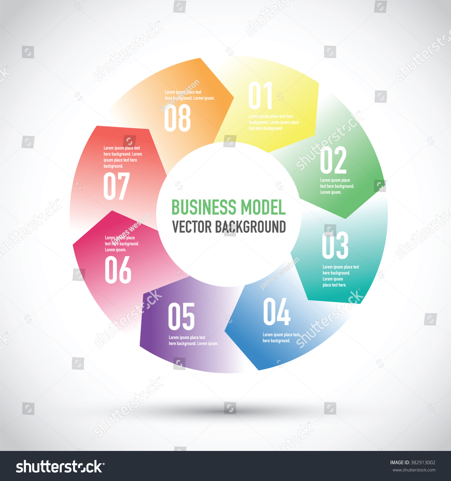 Colourful Business Model Stock Vector (Royalty Free) 382913002 ...