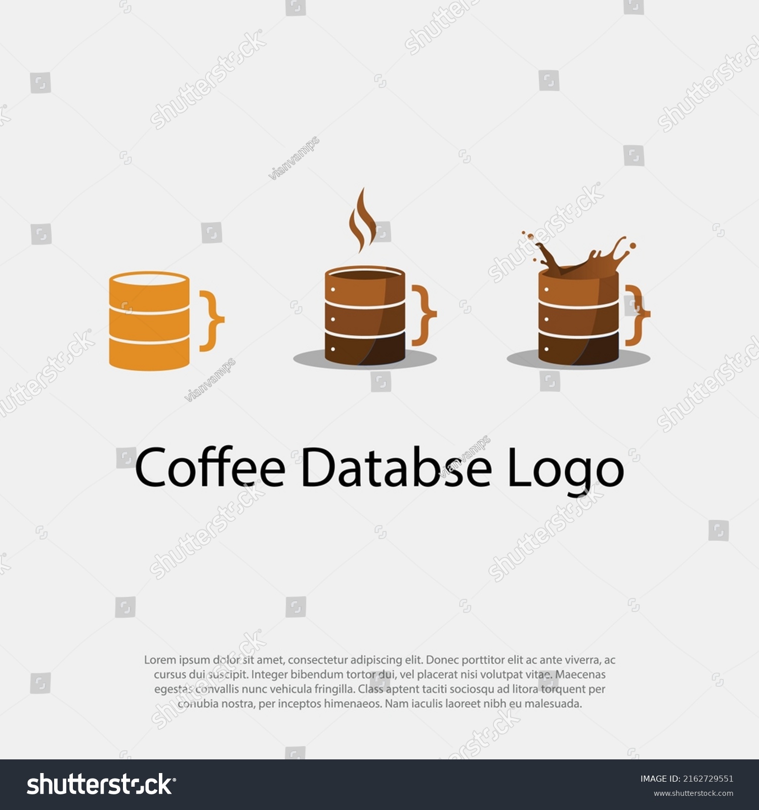 Combine Coffee Cup Databse Icon Sql Stock Vector (Royalty Free) 2162729551 | Shutterstock