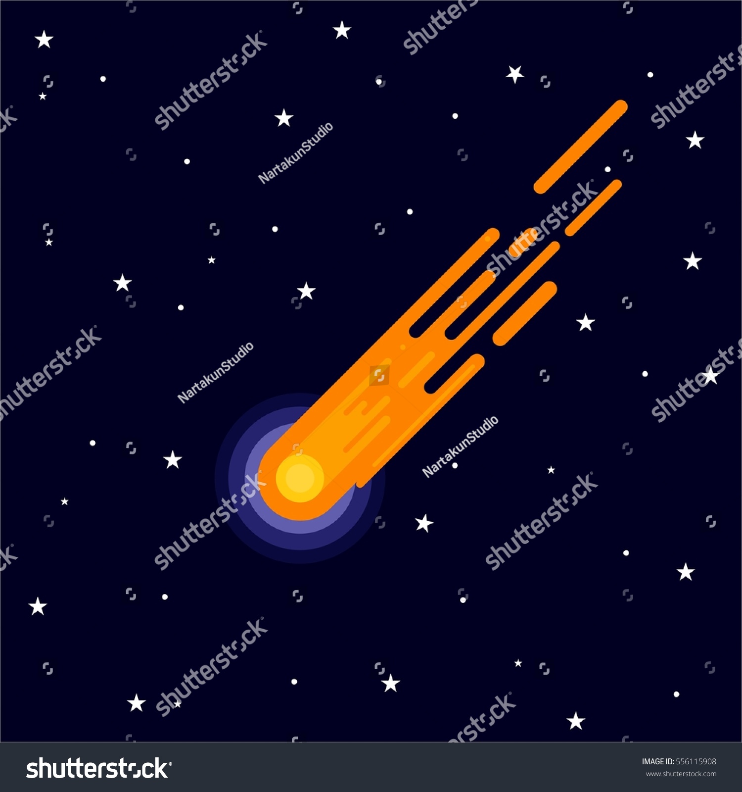 Comet Space Illustration Vector Eps Stock Vector (Royalty Free ...