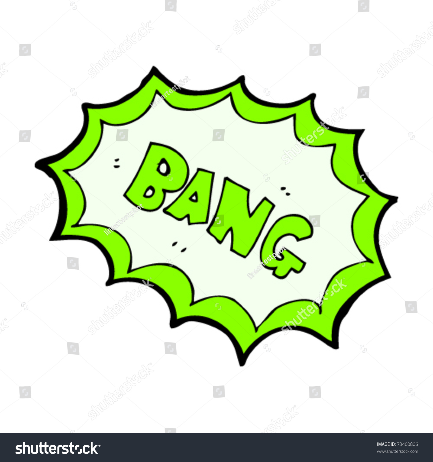 Comic Book Bang Cartoon Stock Vector (Royalty Free) 73400806