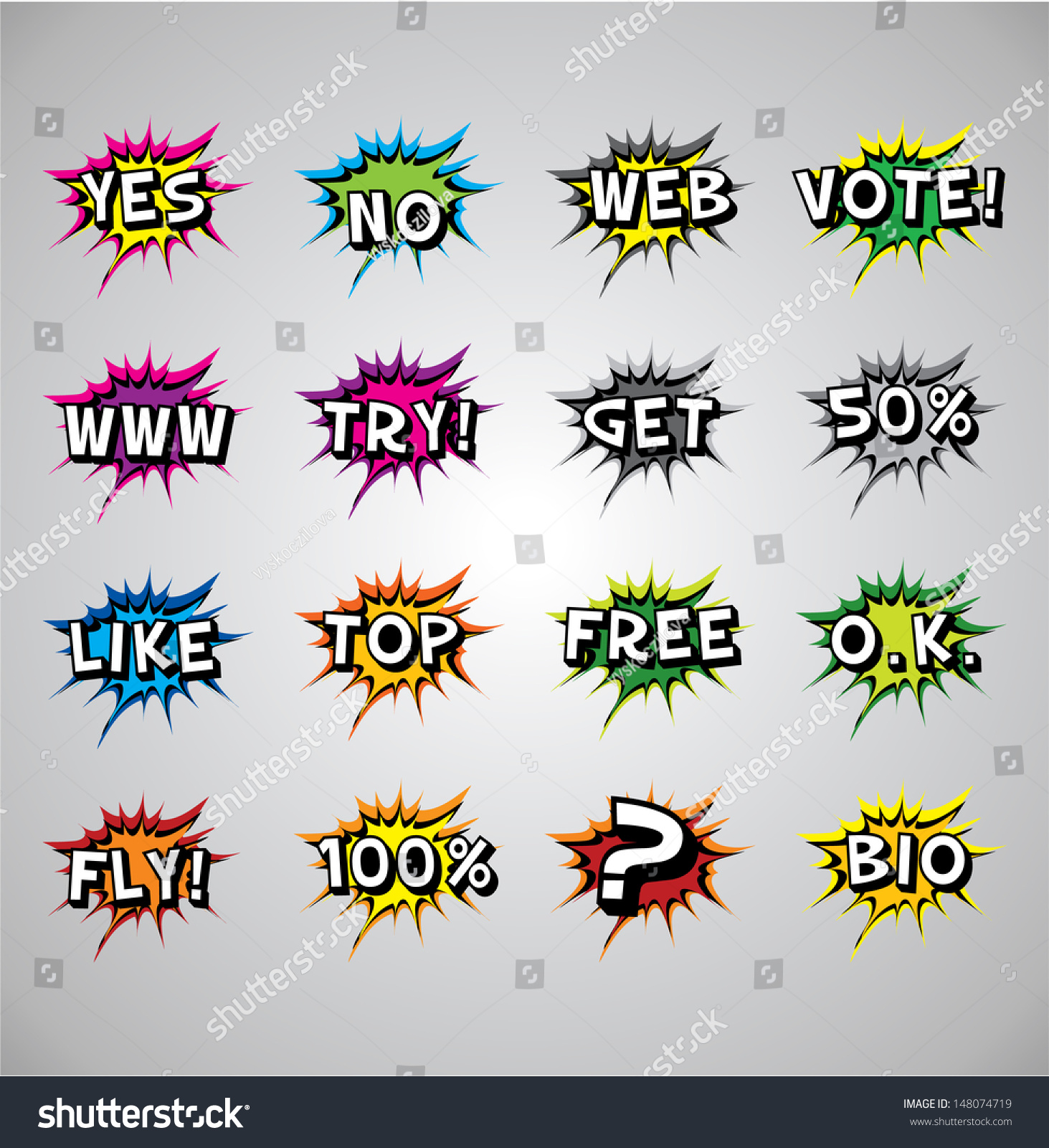Comic Book Explosion Bubble Web Vector Stock Vector (Royalty Free ...
