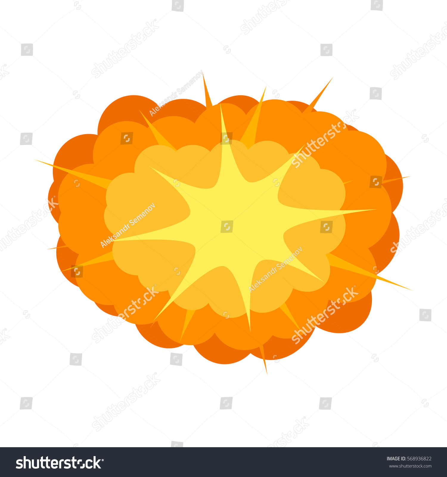 Comic Book Explosion Vector Illustration Big Stock Vector (Royalty Free ...