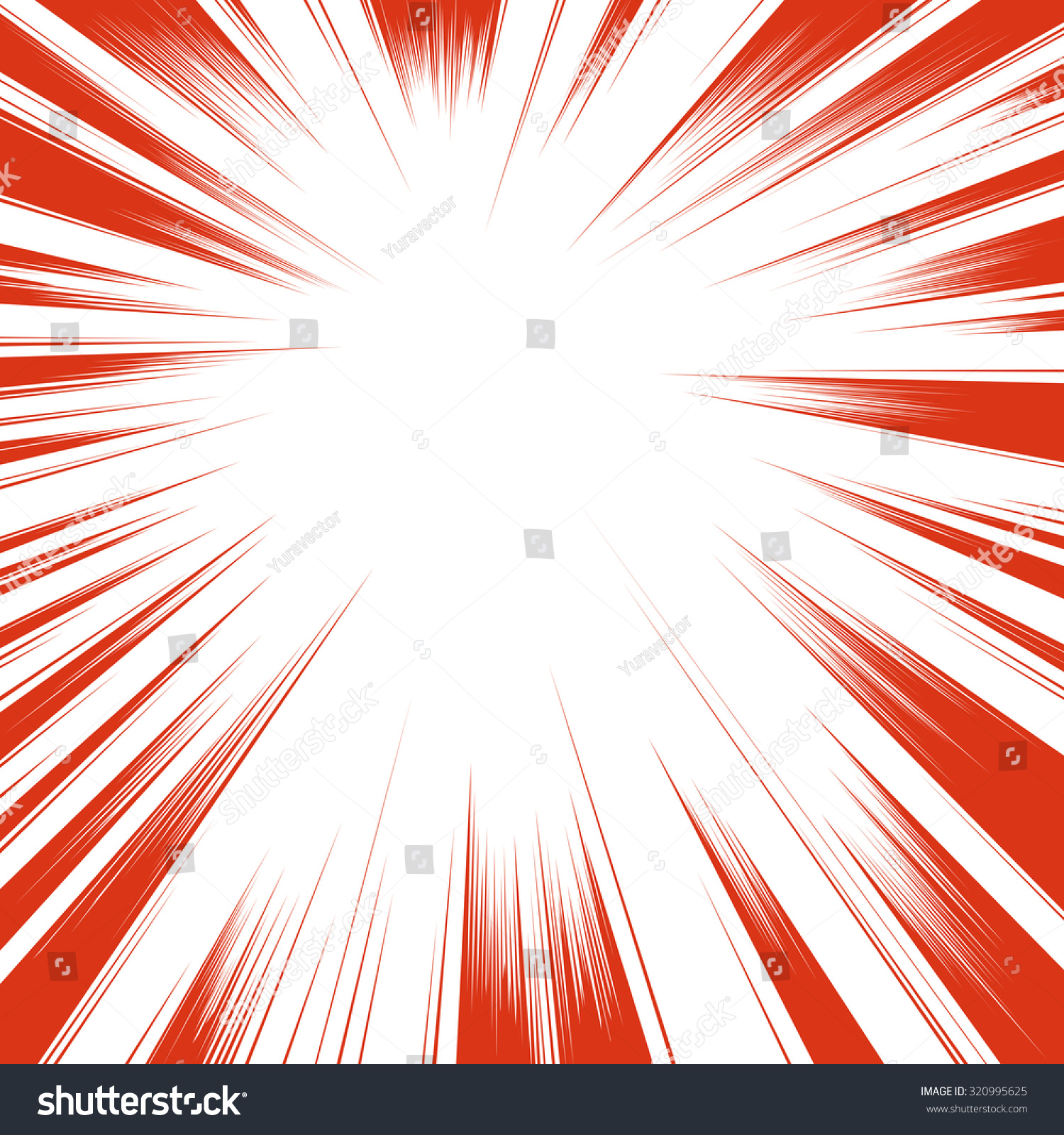 Comic Book Radial Lines Background Stock Vector (Royalty Free) 320995625