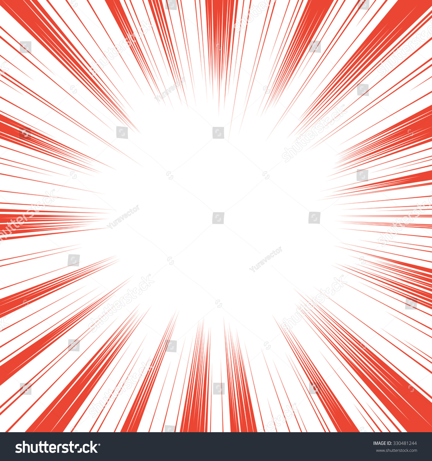 Comic Book Red Radial Lines Background 库存矢量图（免版税）330481244 | Shutterstock