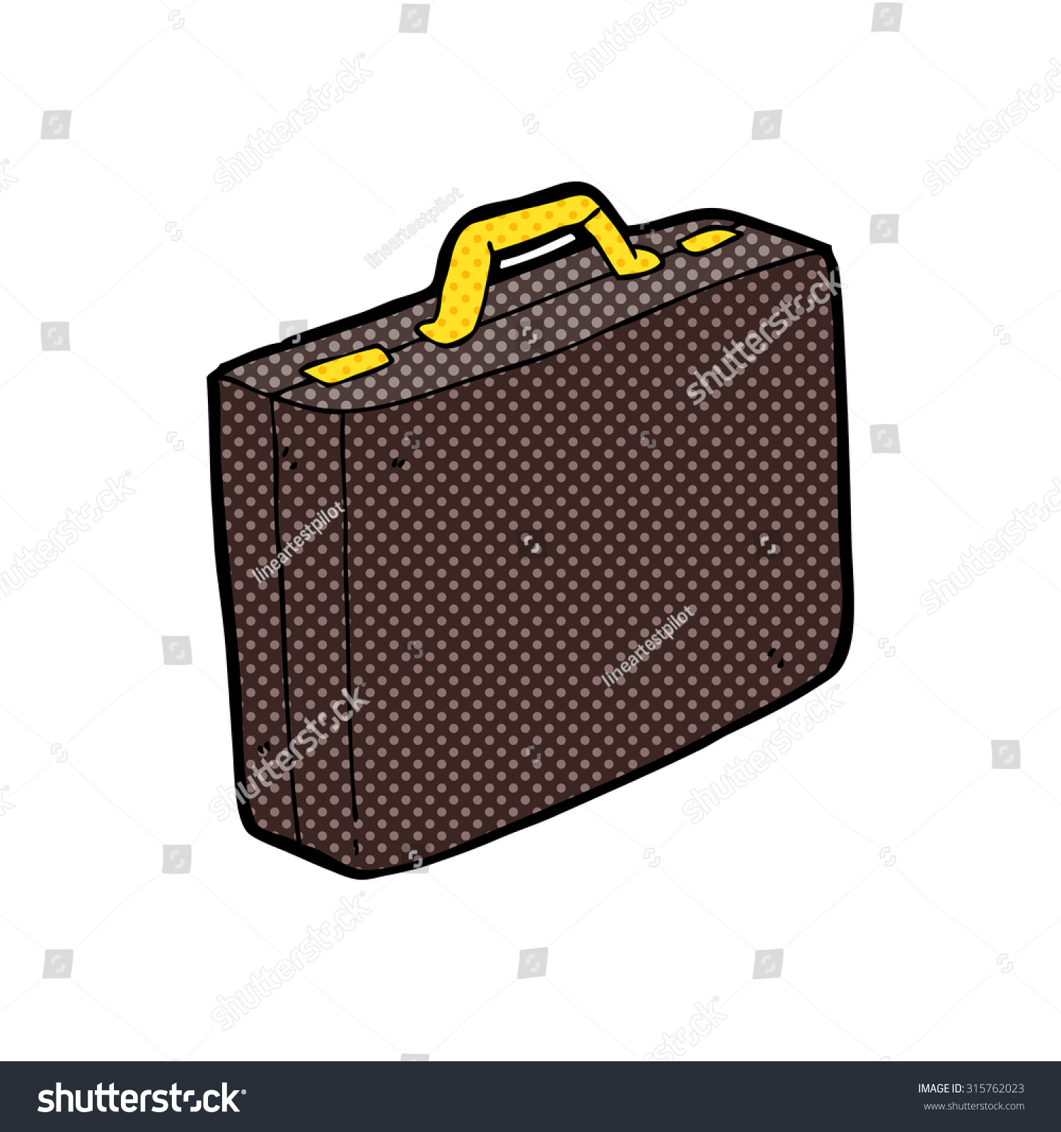 Comic Book Style Cartoon Briefcase Stock Vector (Royalty Free) 315762023