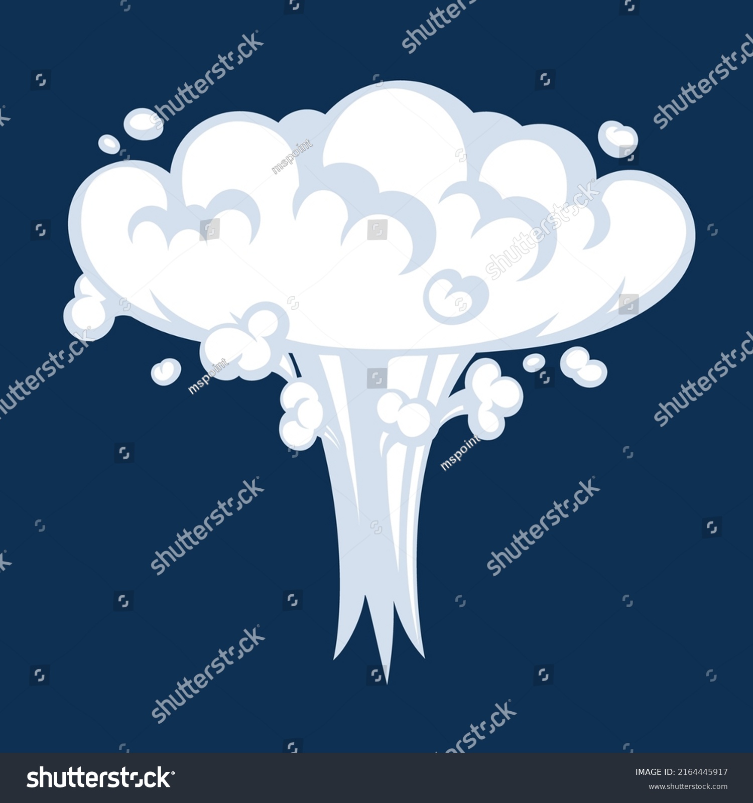 Comic Cartoon Smoke Cloud Vector Speed Stock Vector (Royalty Free ...