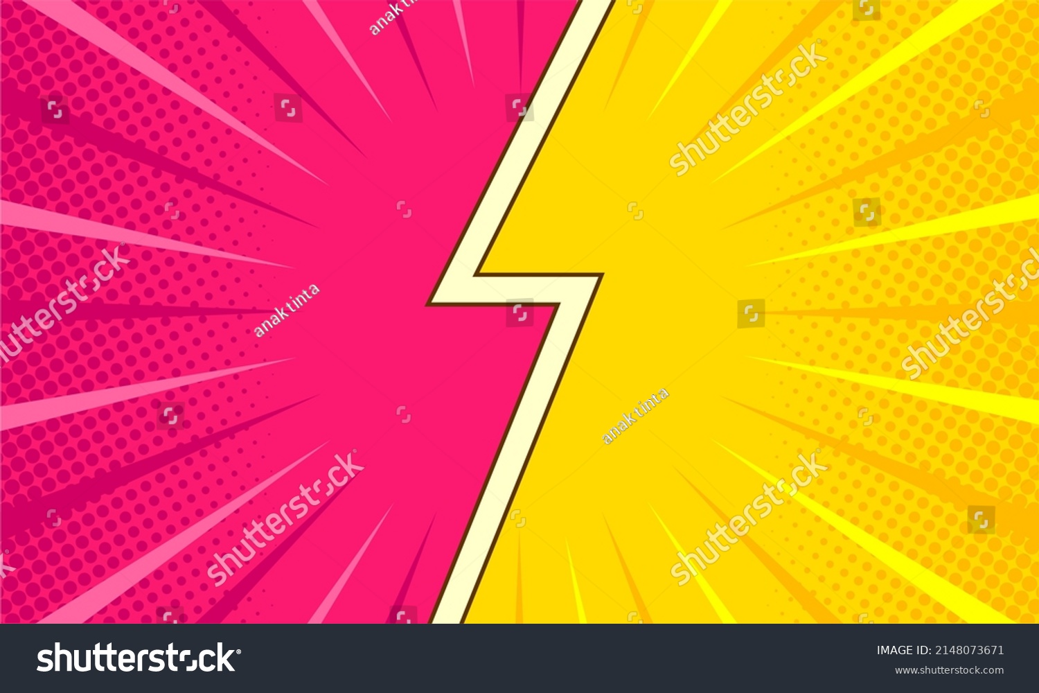 Comic Cartoon Versus Fight Background Stock Vector (Royalty Free ...