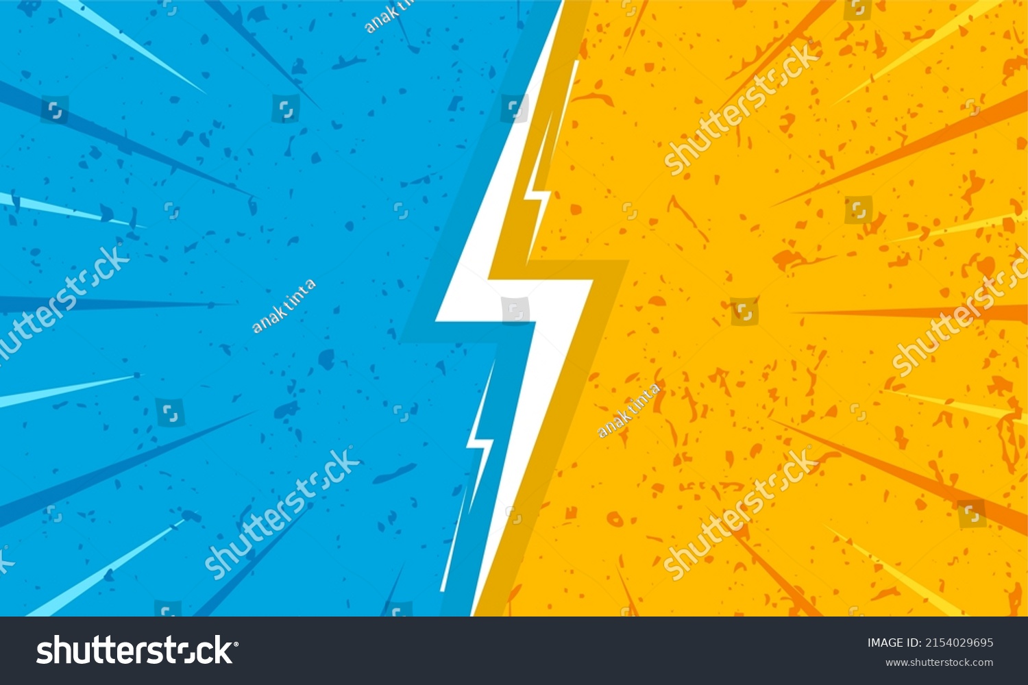 Comic Cartoon Versus Fight Background Stock Vector (Royalty Free ...