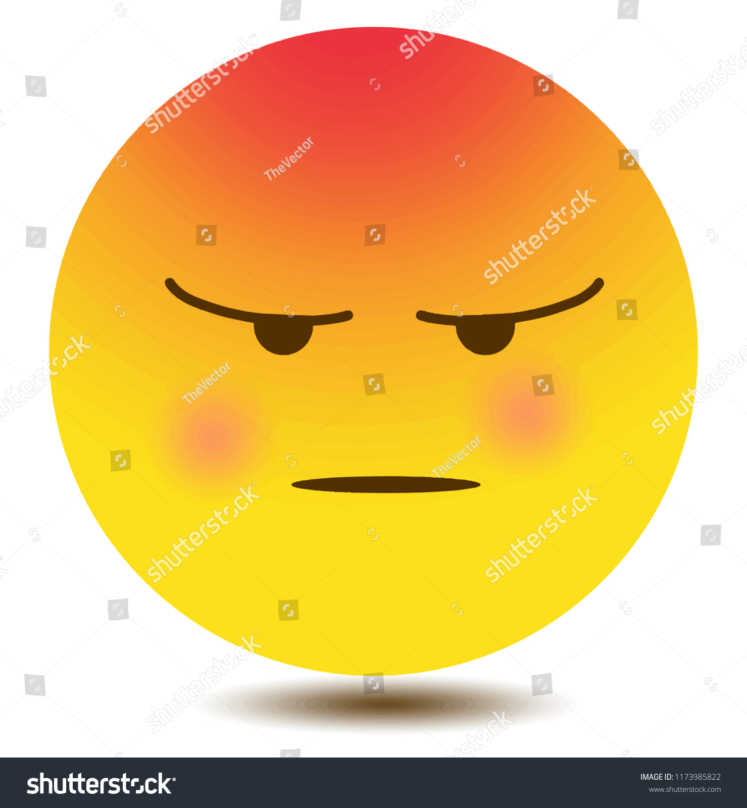 Comic Emoji Cartoon Character Comic Face Stock Vector (Royalty Free ...