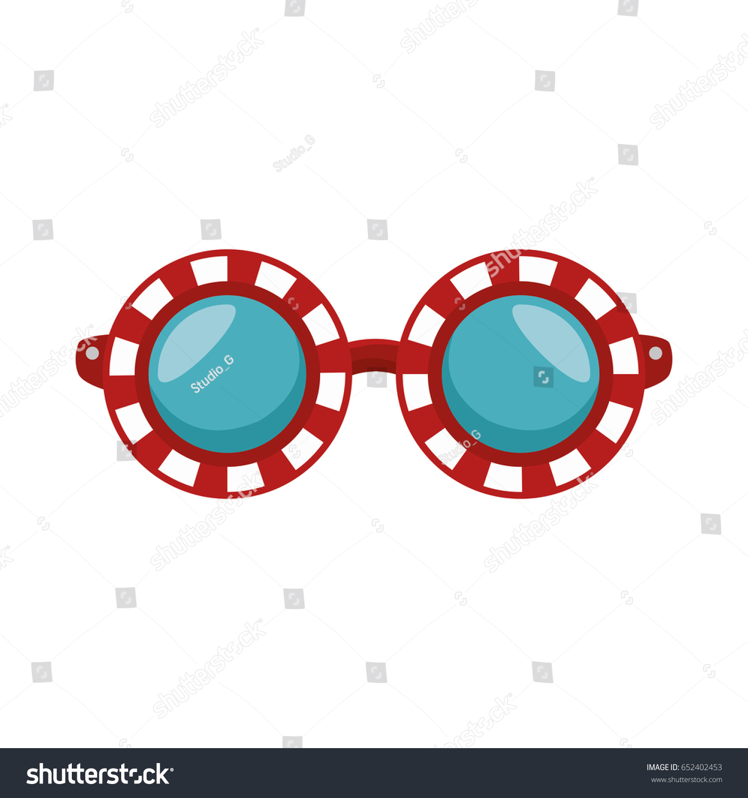 Comic Glasses Icon Stock Vector (Royalty Free) 652402453 | Shutterstock