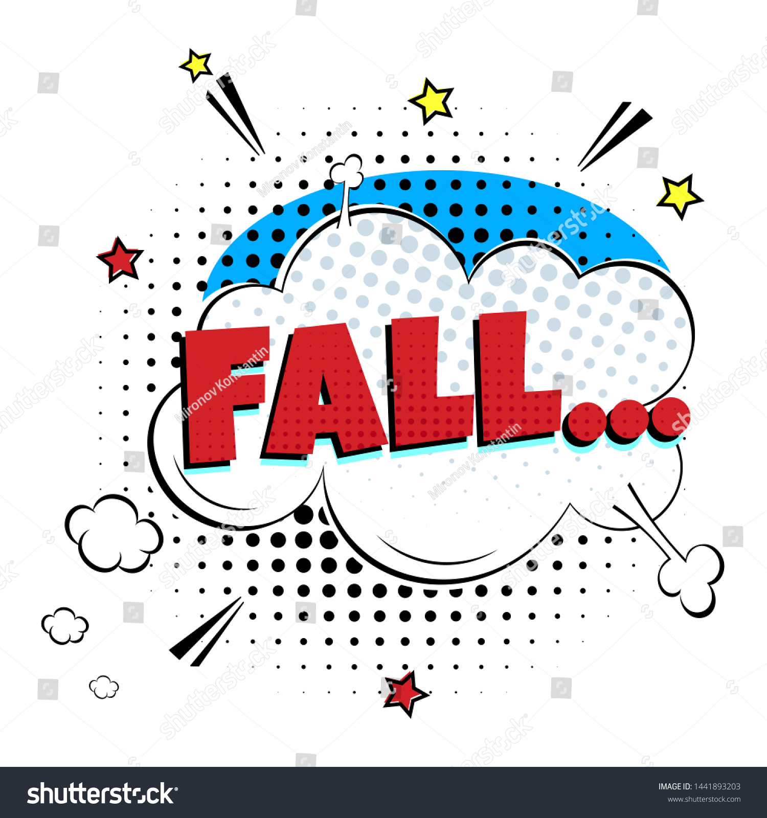 Comic Lettering Fall Speech Bubbles Comic Stock Vector (Royalty Free ...