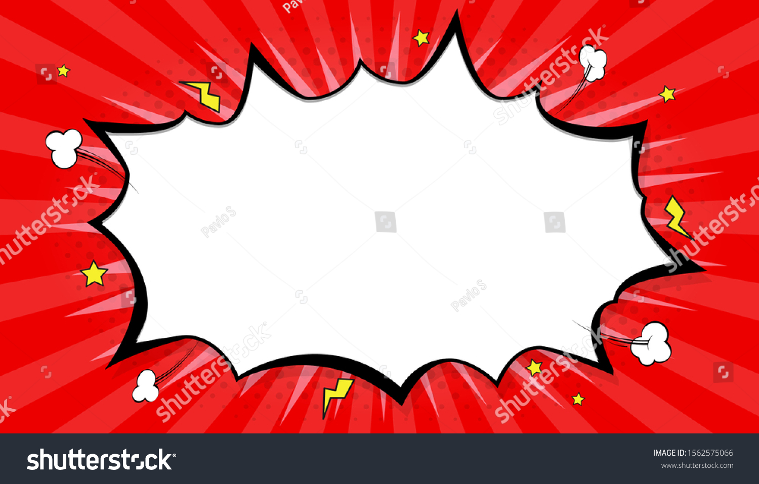 Comic Pop Art Splash Explosion Background Stock Vector (Royalty Free ...