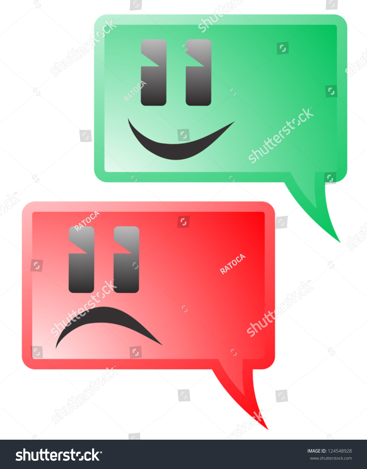 Comic Smile Symbols Stock Vector (Royalty Free) 124548928 | Shutterstock