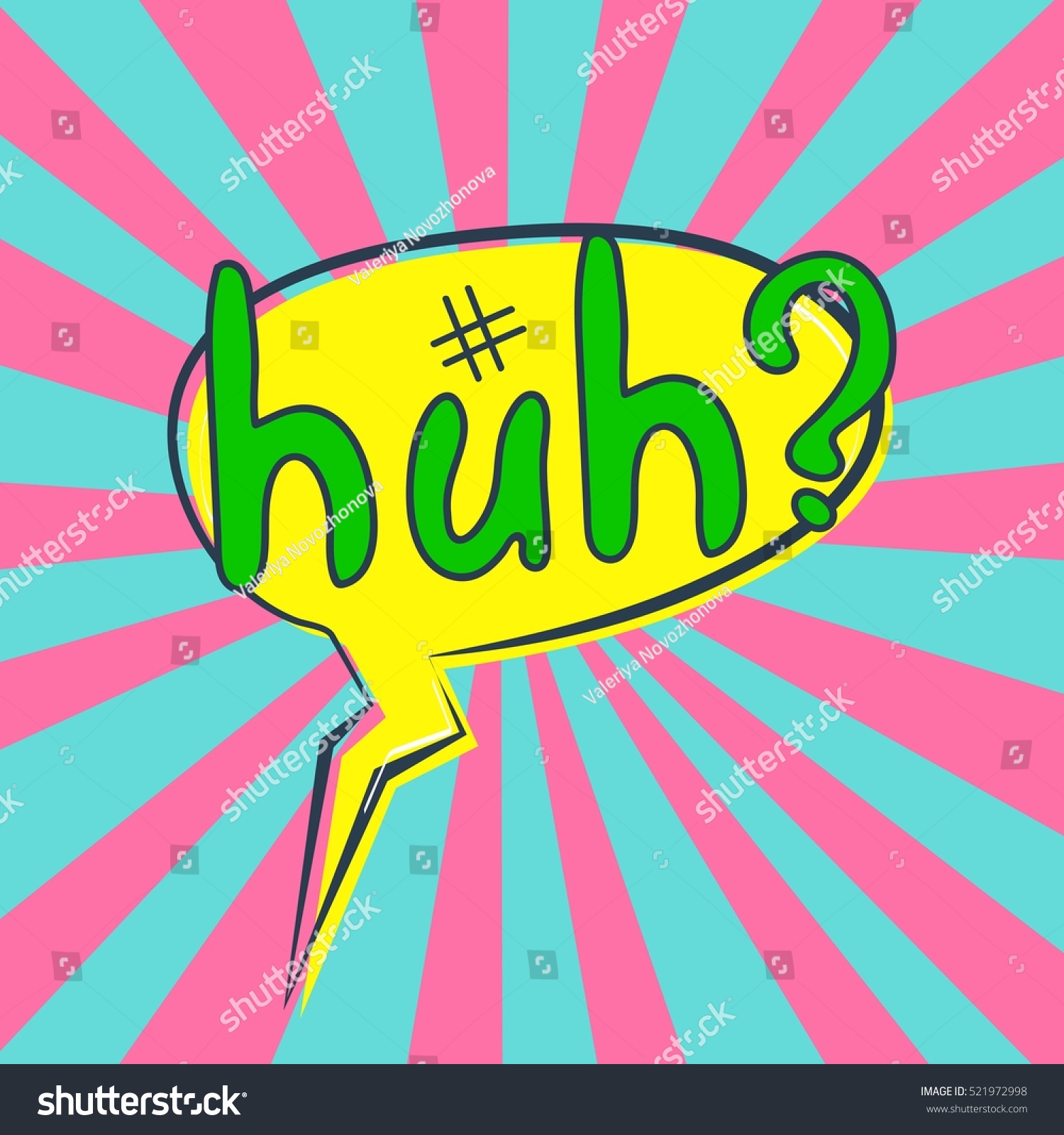 Comic Speech Bubble Pop Art Comic Stock Vector (Royalty Free) 521972998 ...
