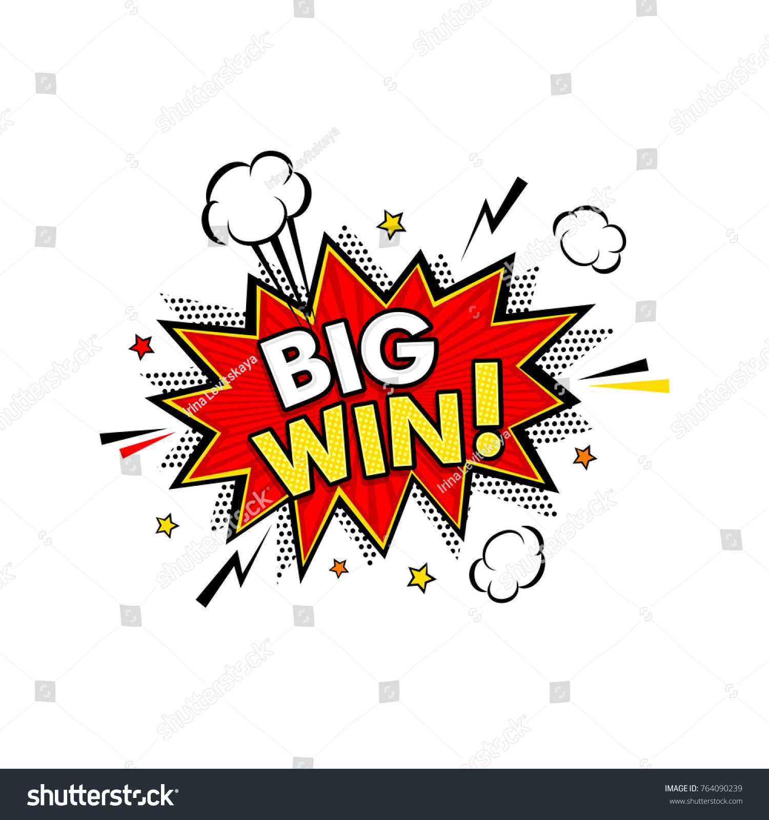 Comic Speech Bubble Expression Text Big Stock Vector (Royalty Free ...