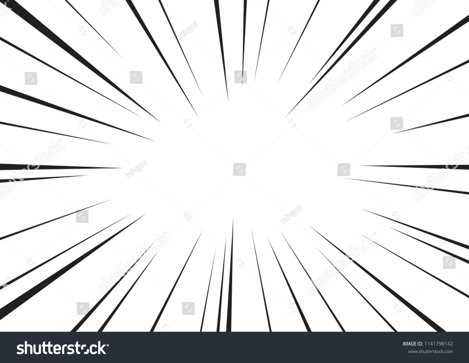 Comic Speed Radial Background Stock Vector (Royalty Free) 1141798142