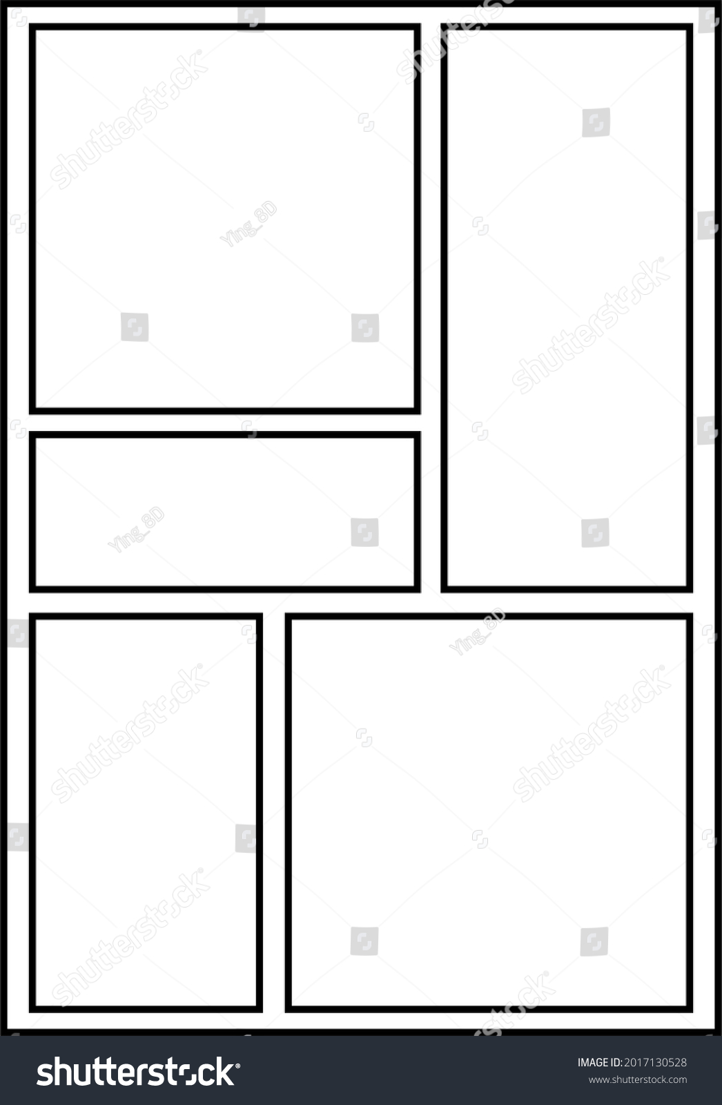 Comic Strip Template Pages Creator Kid Stock Vector (Royalty Free ...