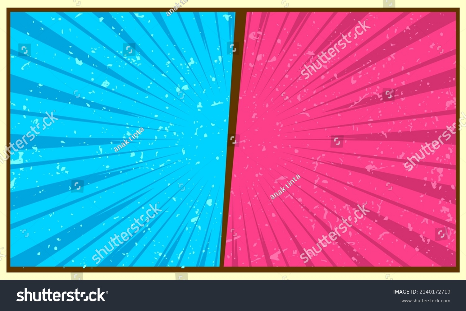 Comic Versus Fight Cartoon Background Stock Vector (Royalty Free ...
