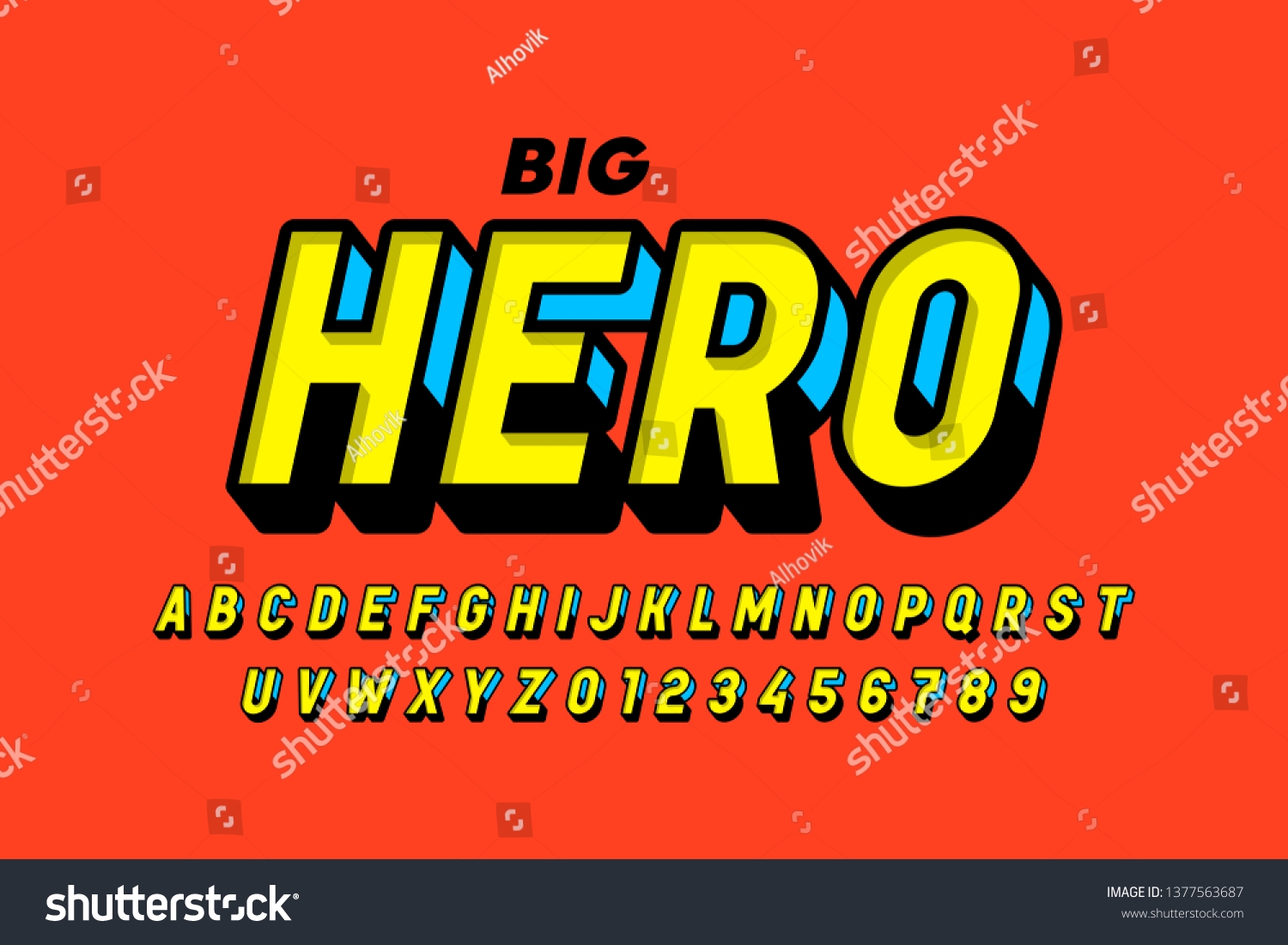 Comics Style Font Design Alphabet Letters Stock Vector Royalty Free
