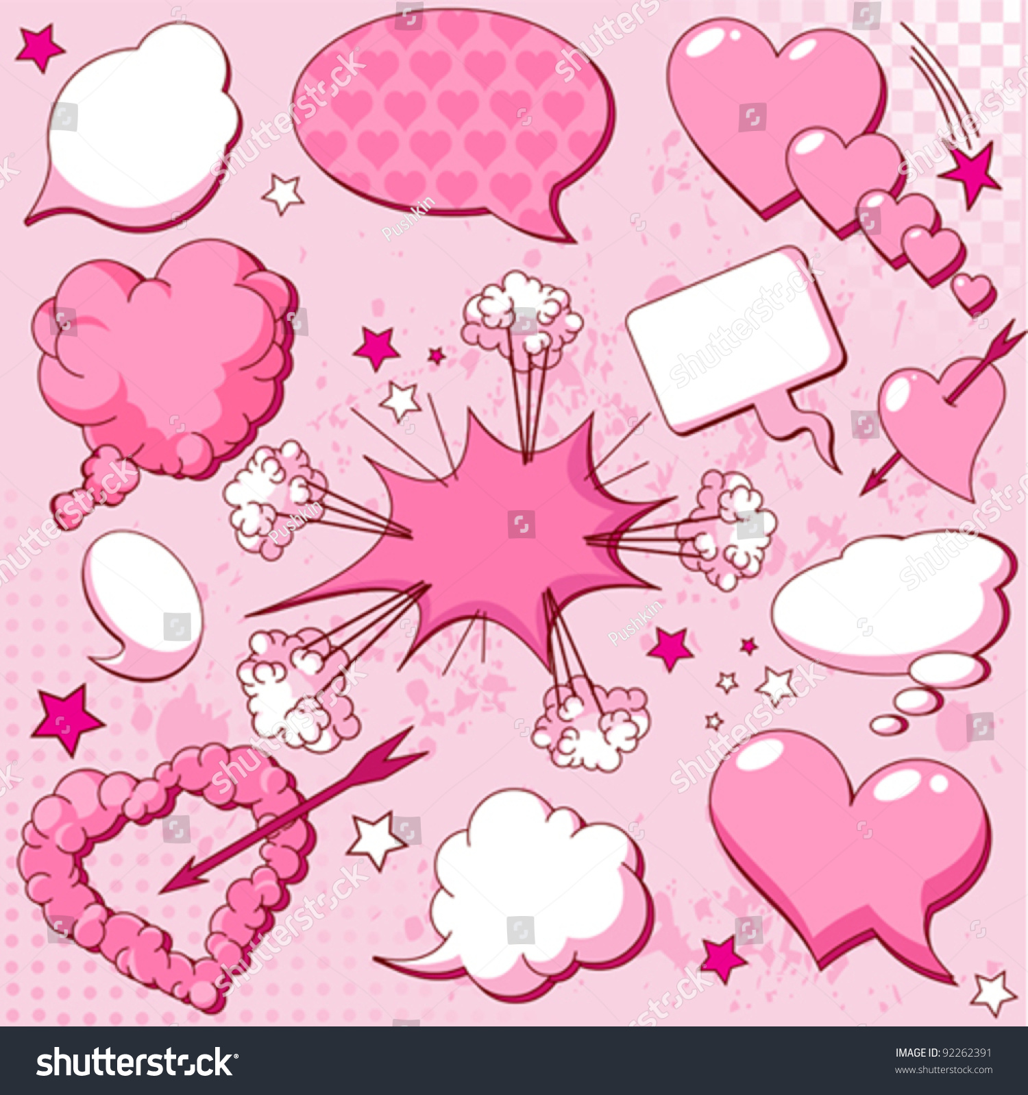 198,052 Cartoon pink hearts Images, Stock Photos & Vectors | Shutterstock