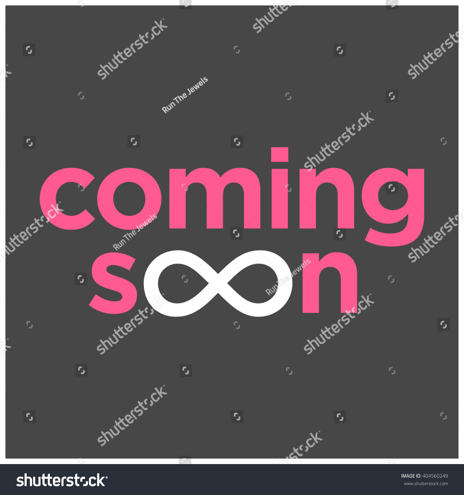 Coming Soon Infinity Funny Vector Design Stock Vector (Royalty Free ...