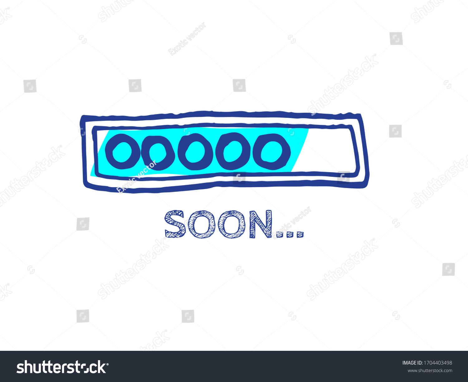 Coming Soon Vector Hand Drawn Loader Stock Vector (Royalty Free ...