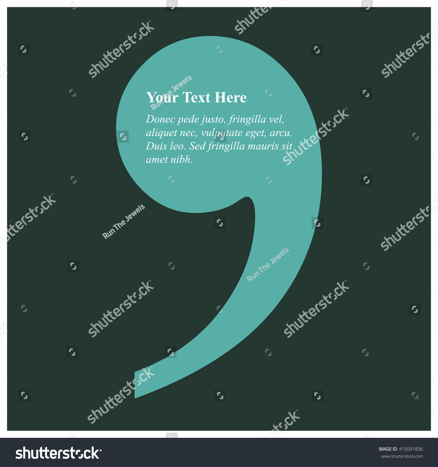 Comma Text Box Vector Design Template: vector de stock (libre de ...