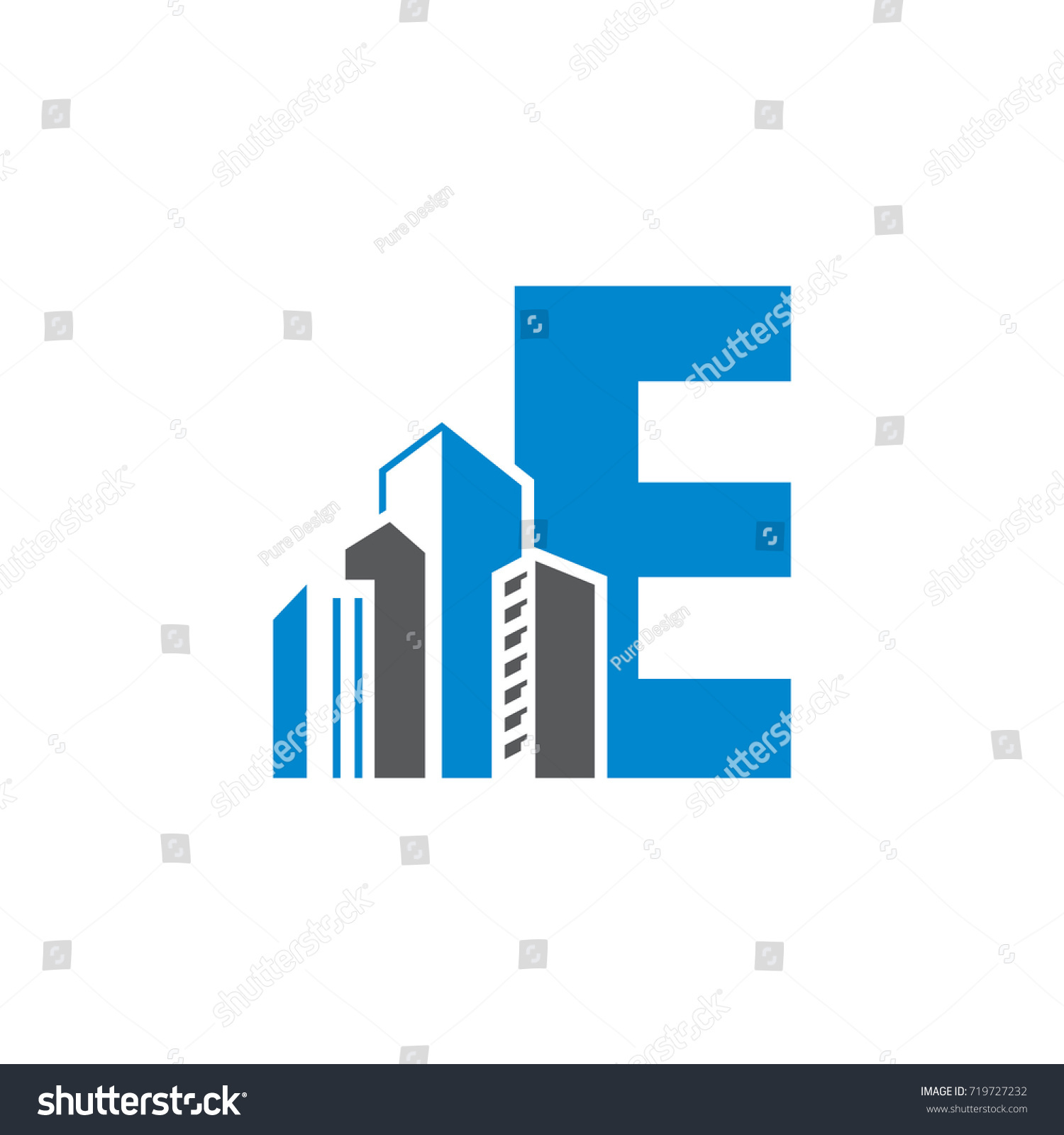 Commercial Building Logo Stock Vector (Royalty Free) 719727232 ...