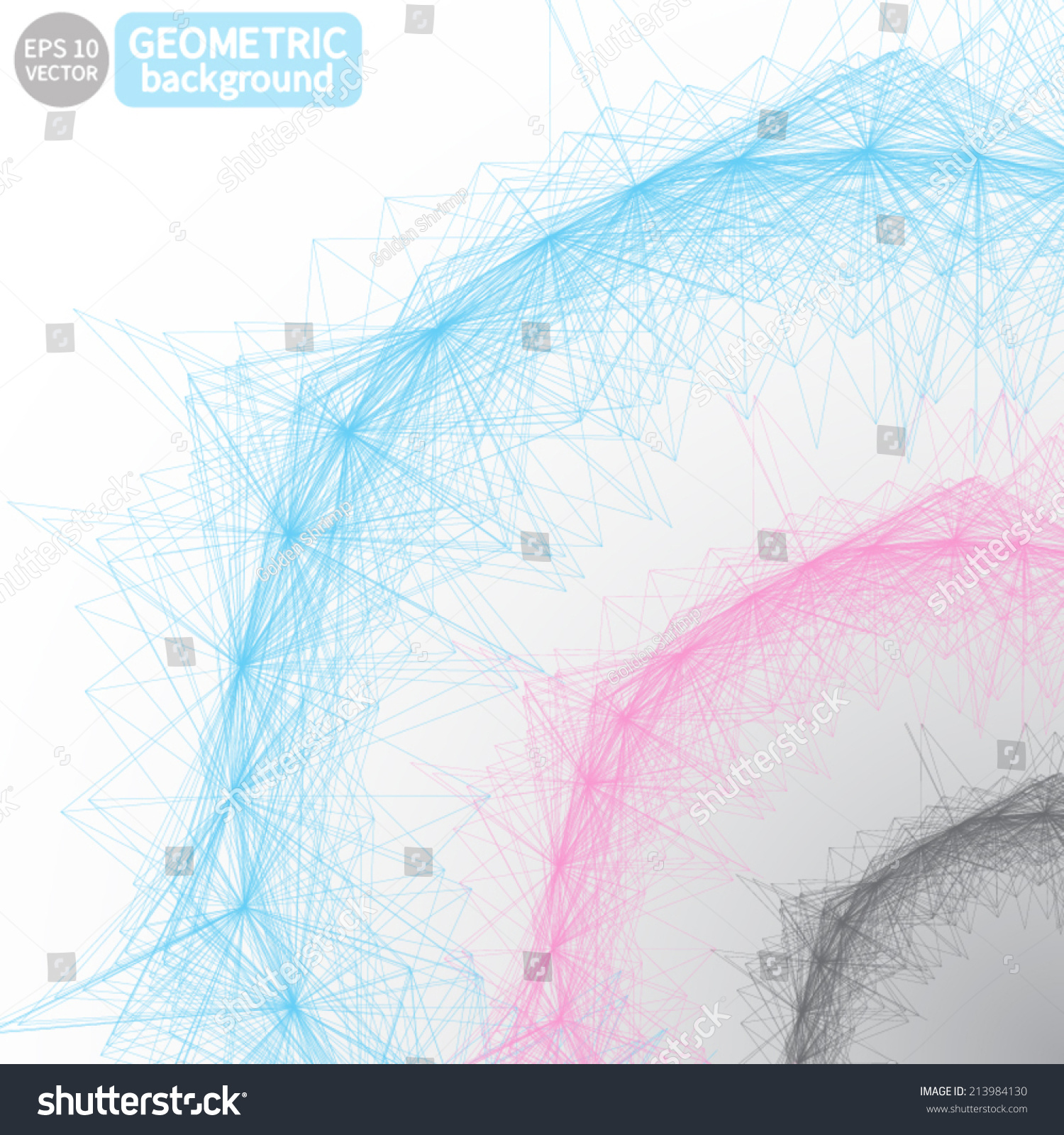 Communication Background Abstract Geometric Shapes Vector Stock Vector ...