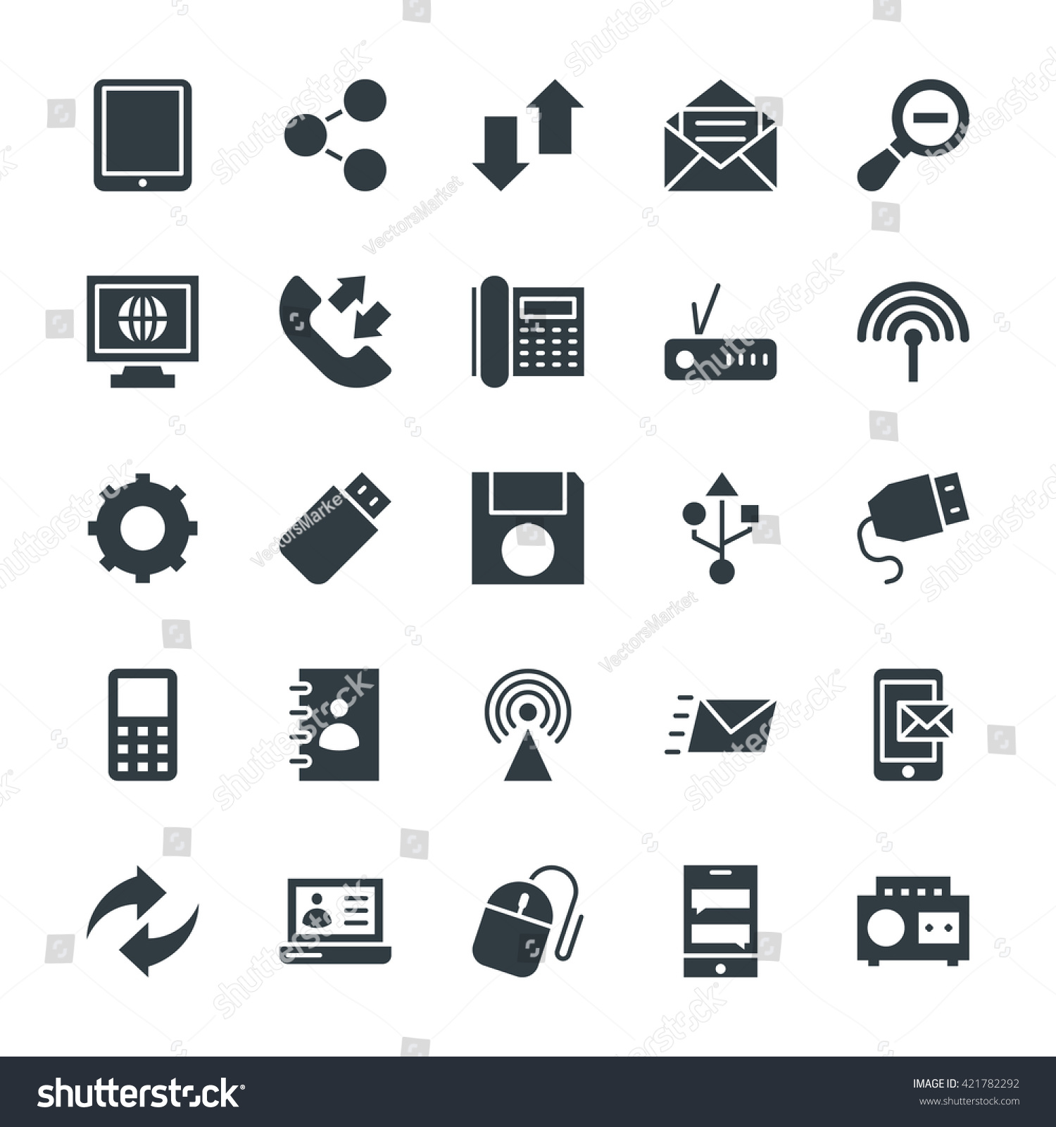 Communication Cool Vector Icons 3 Stock Vector (Royalty Free) 421782292